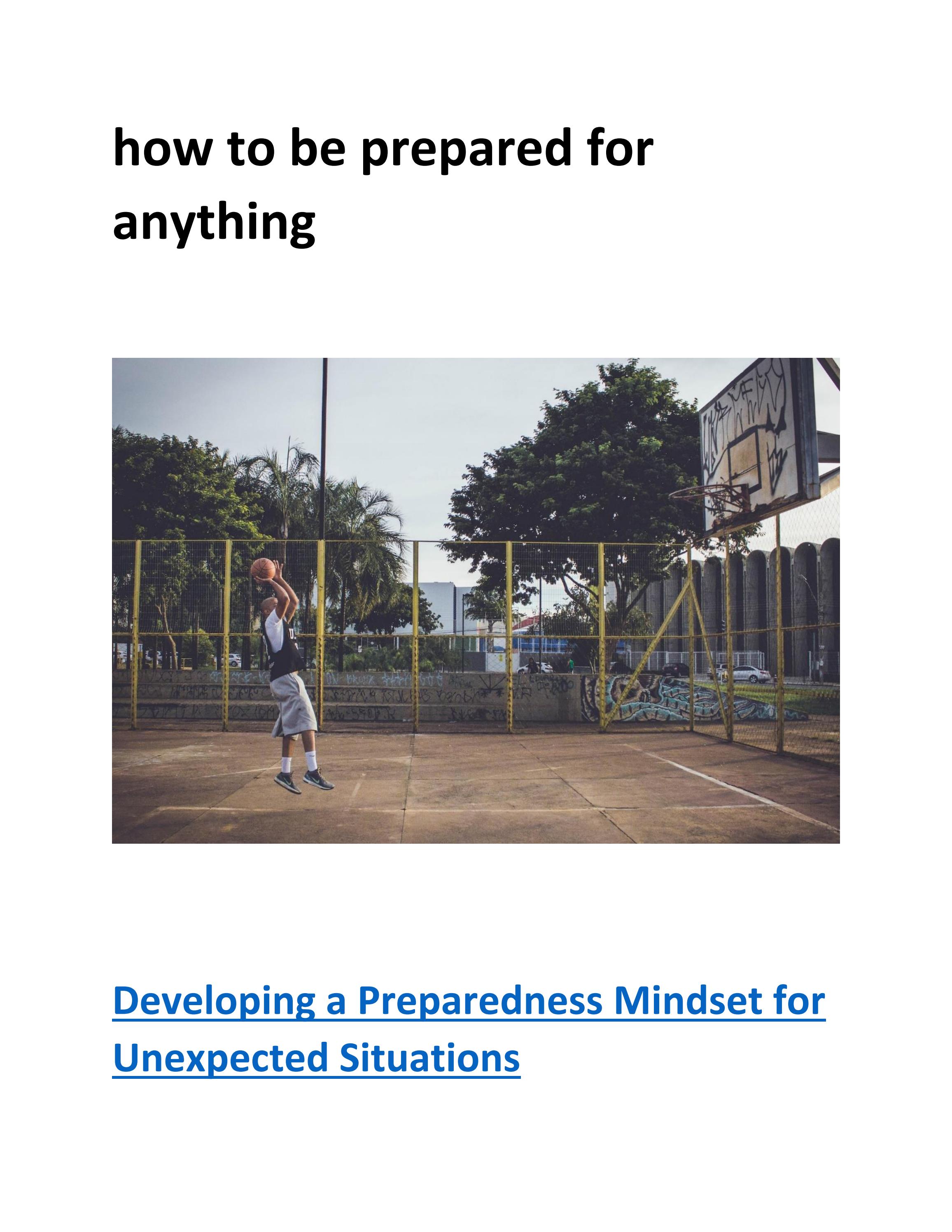 how to be prepared for anything by olivia20k1 - Issuu