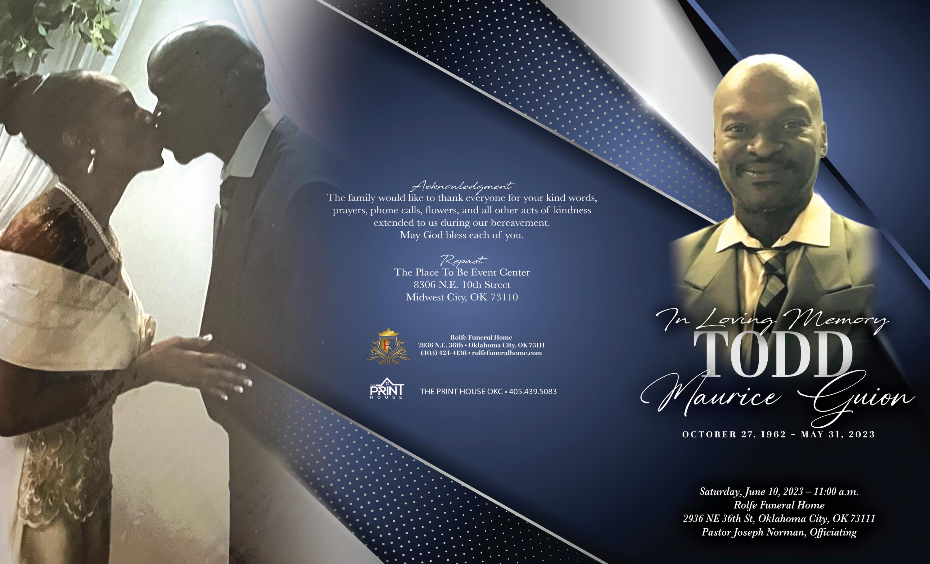 Todd Guion Program by The Print House - Issuu