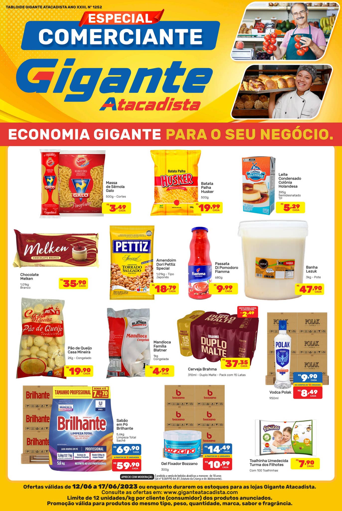Ofertas Especial Comerciante Gigante Atacadista. Válidas de 12.06 a 17. ...