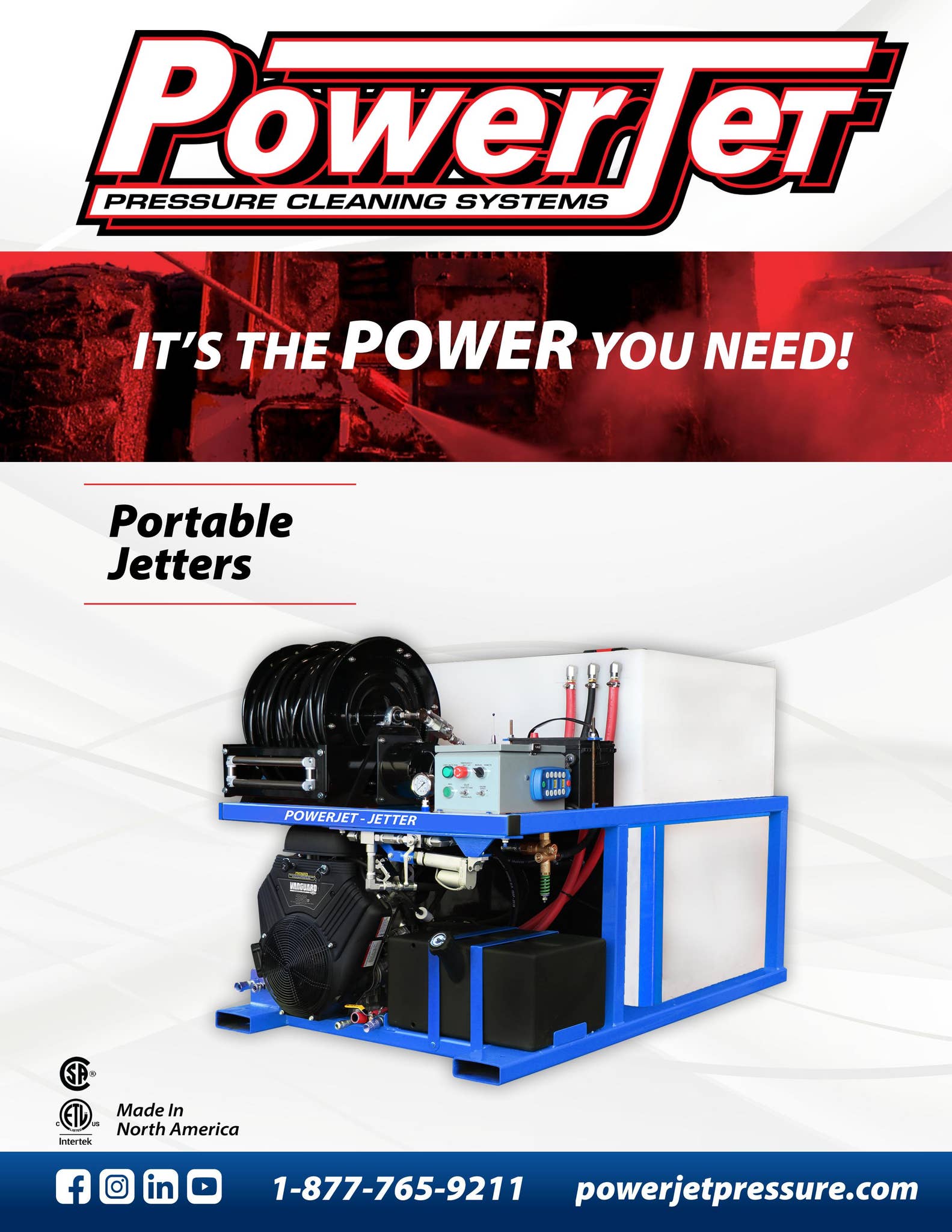 PowerJet, North American Portable Jetters - Spec Sheet by ...