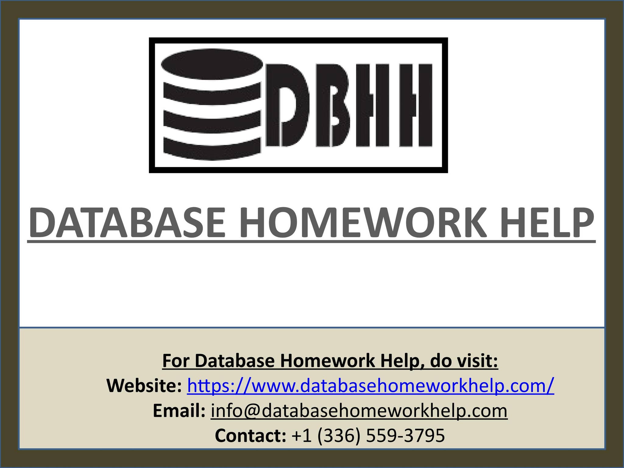 Database Homework Help by Database Homework Help - Issuu