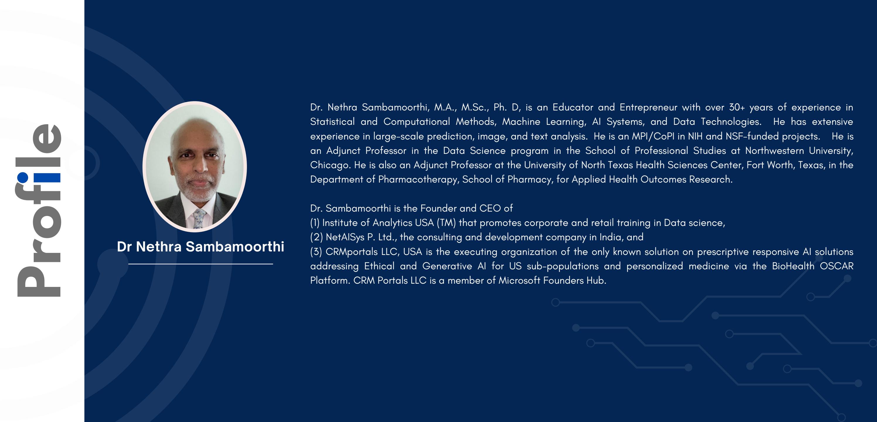 Profile Dr Nethra Sambamoorthi 28 June 2023 By Madras Management Association Issuu