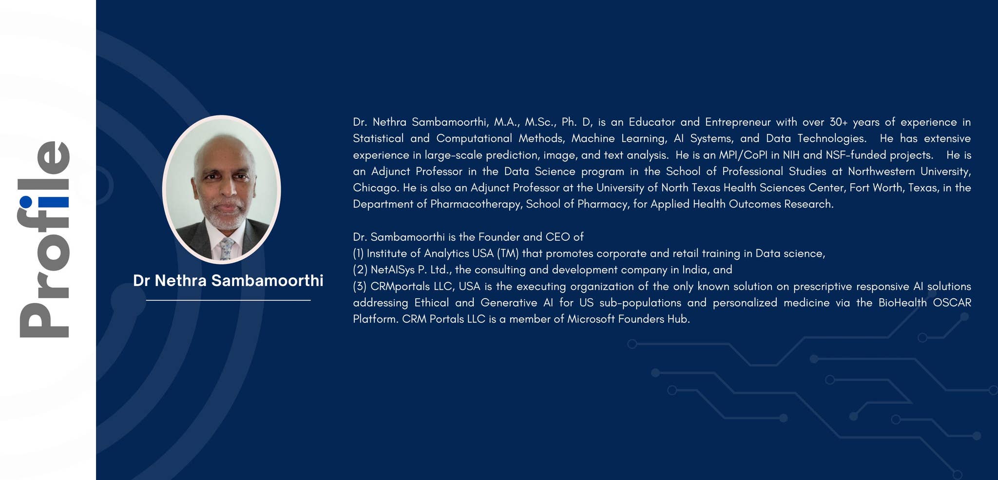 Profile - Dr Nethra Sambamoorthi - 28 June 2023 by Madras Management ...