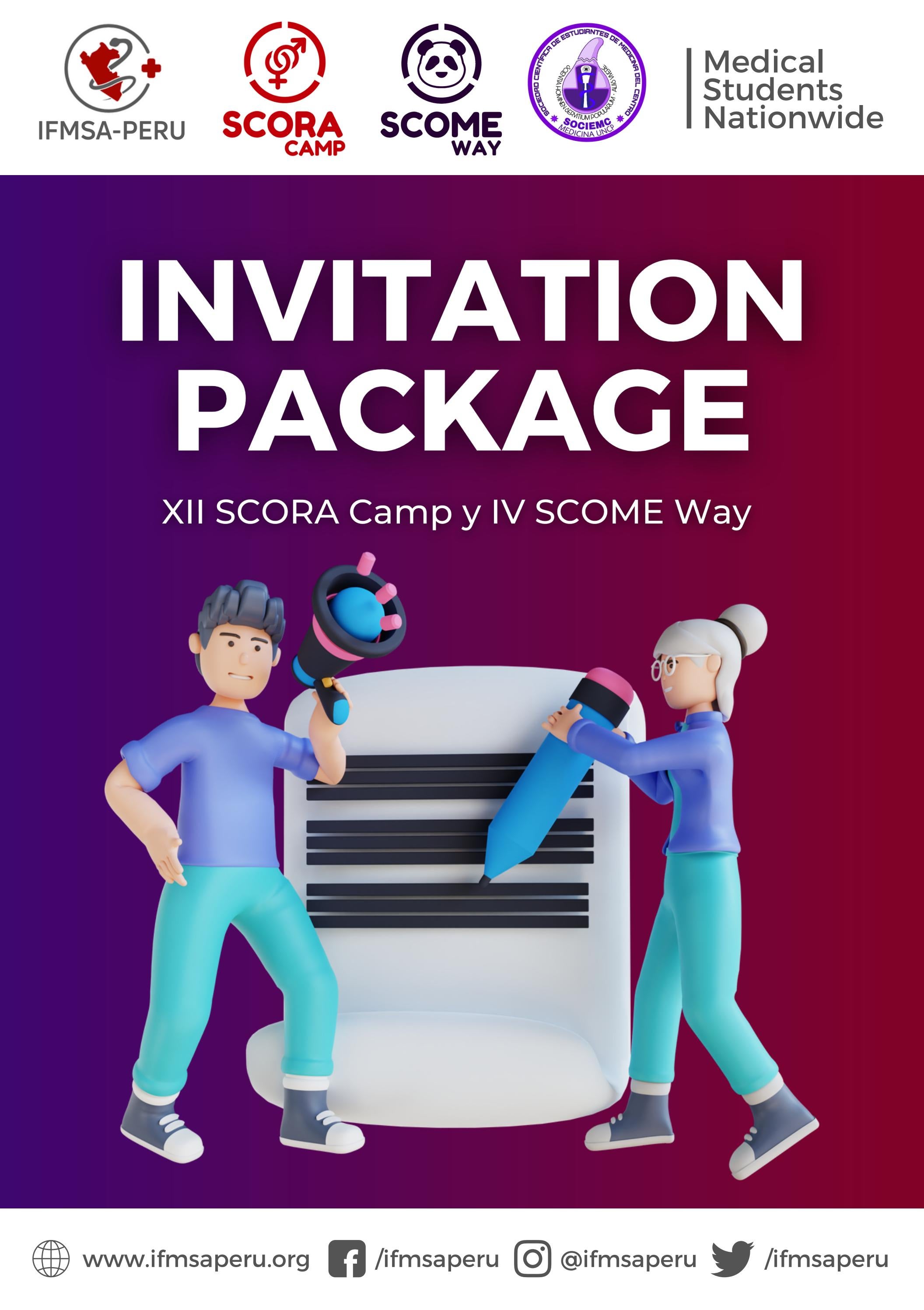 [Invitation Package] XII SCORA Camp & IV SCOME Way by IFMSA-PERU - Issuu