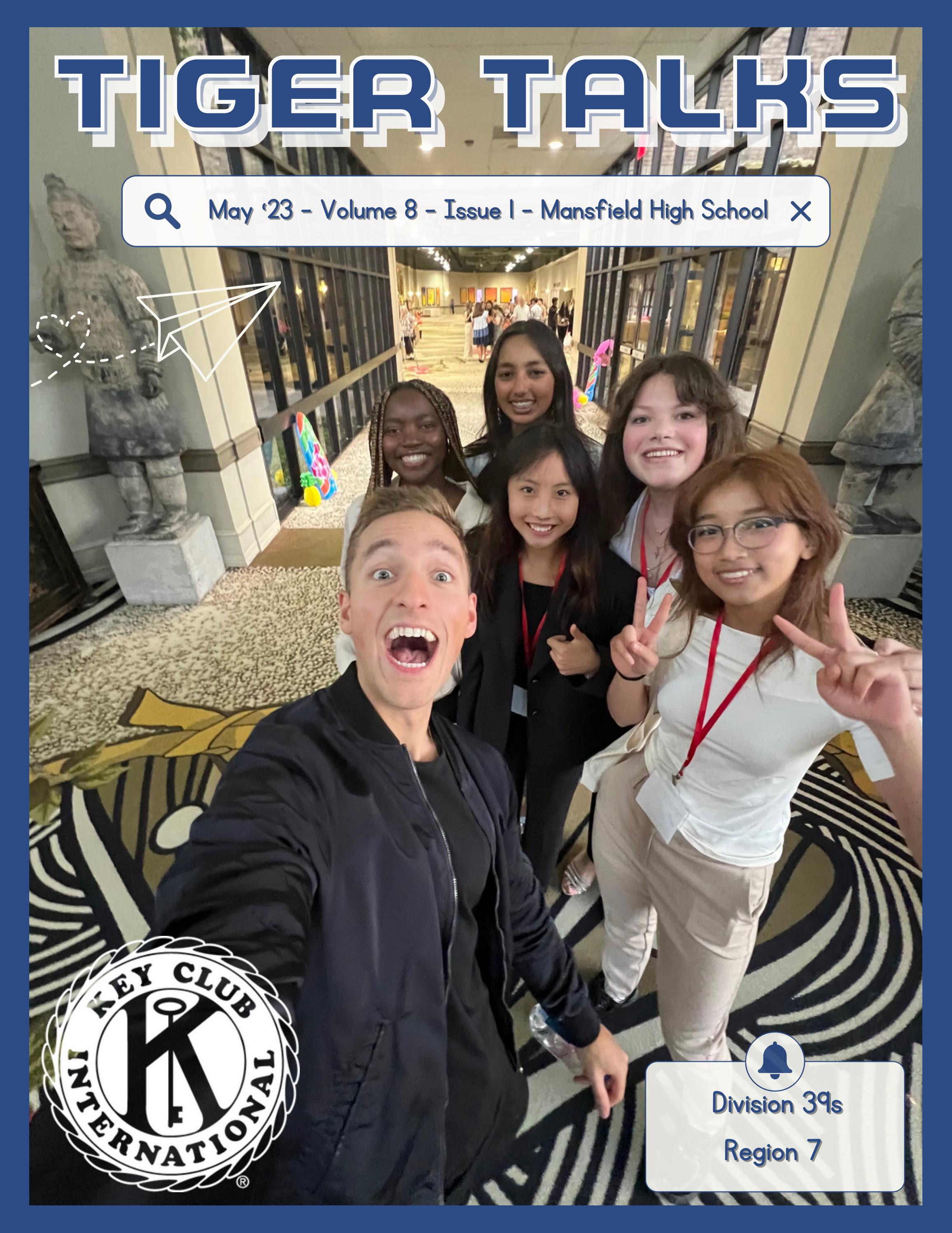 Tiger Talks | Mansfield High School Key Club | June 2023 | Volume 8 ...
