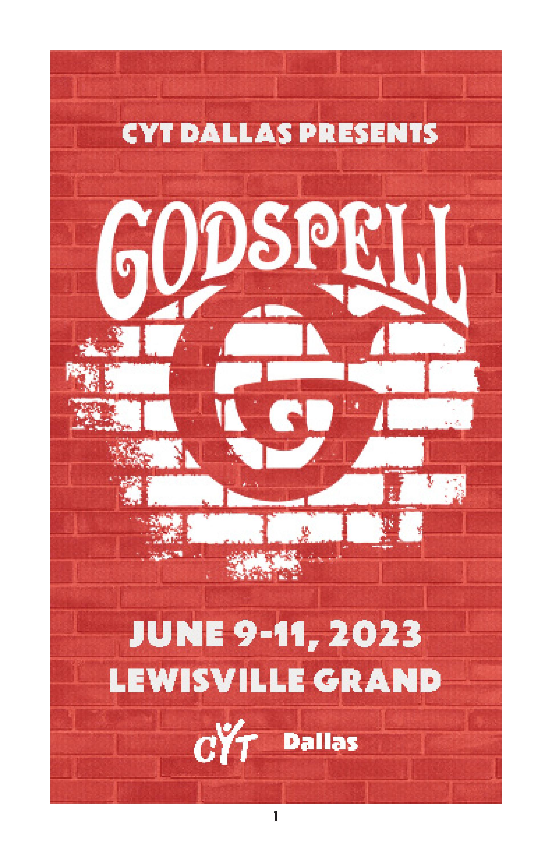 CYT Dallas | Godspell Program by CYT Dallas - Issuu