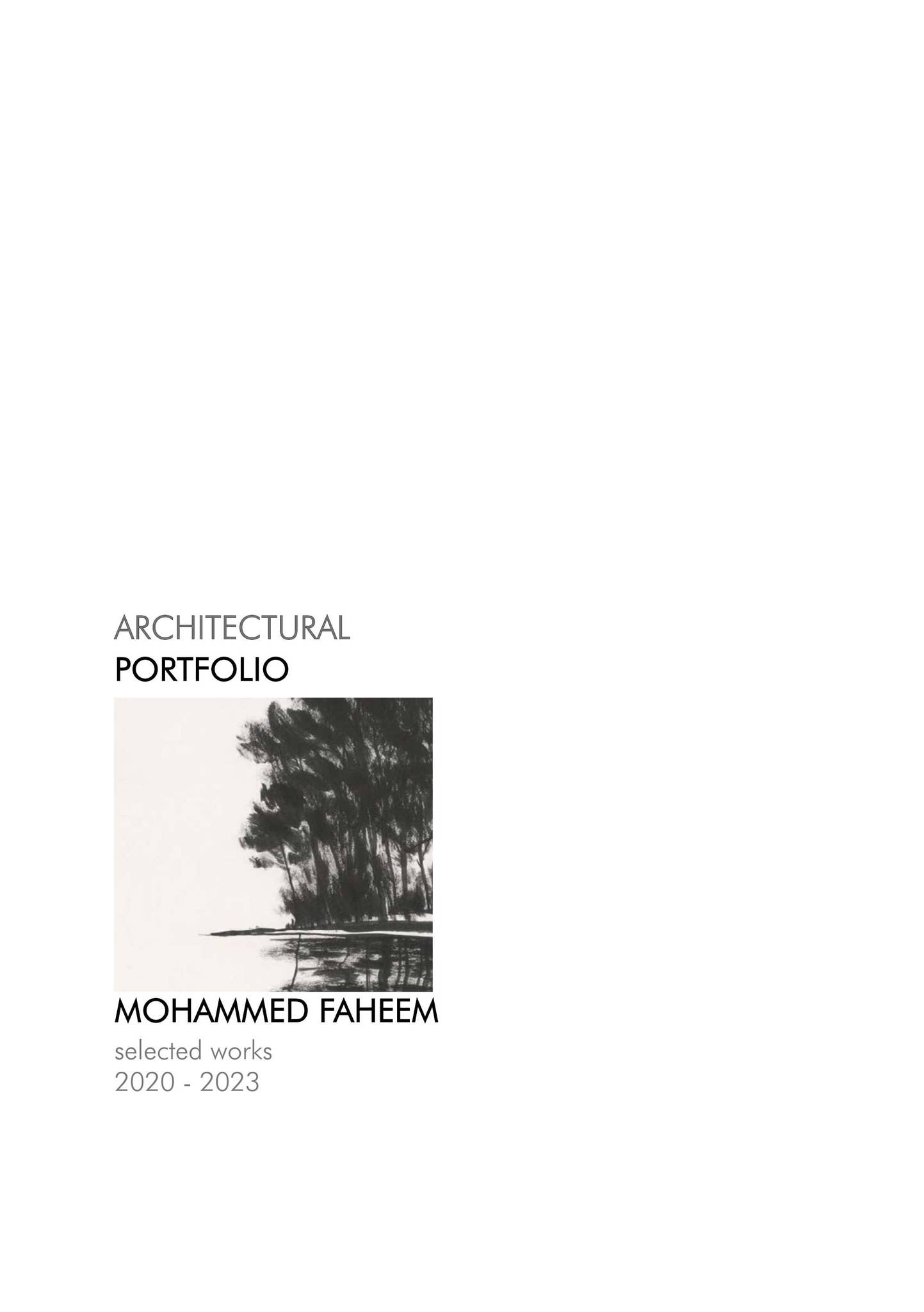 Architecture portfolio Mohammed faheem by faheem momd - Issuu