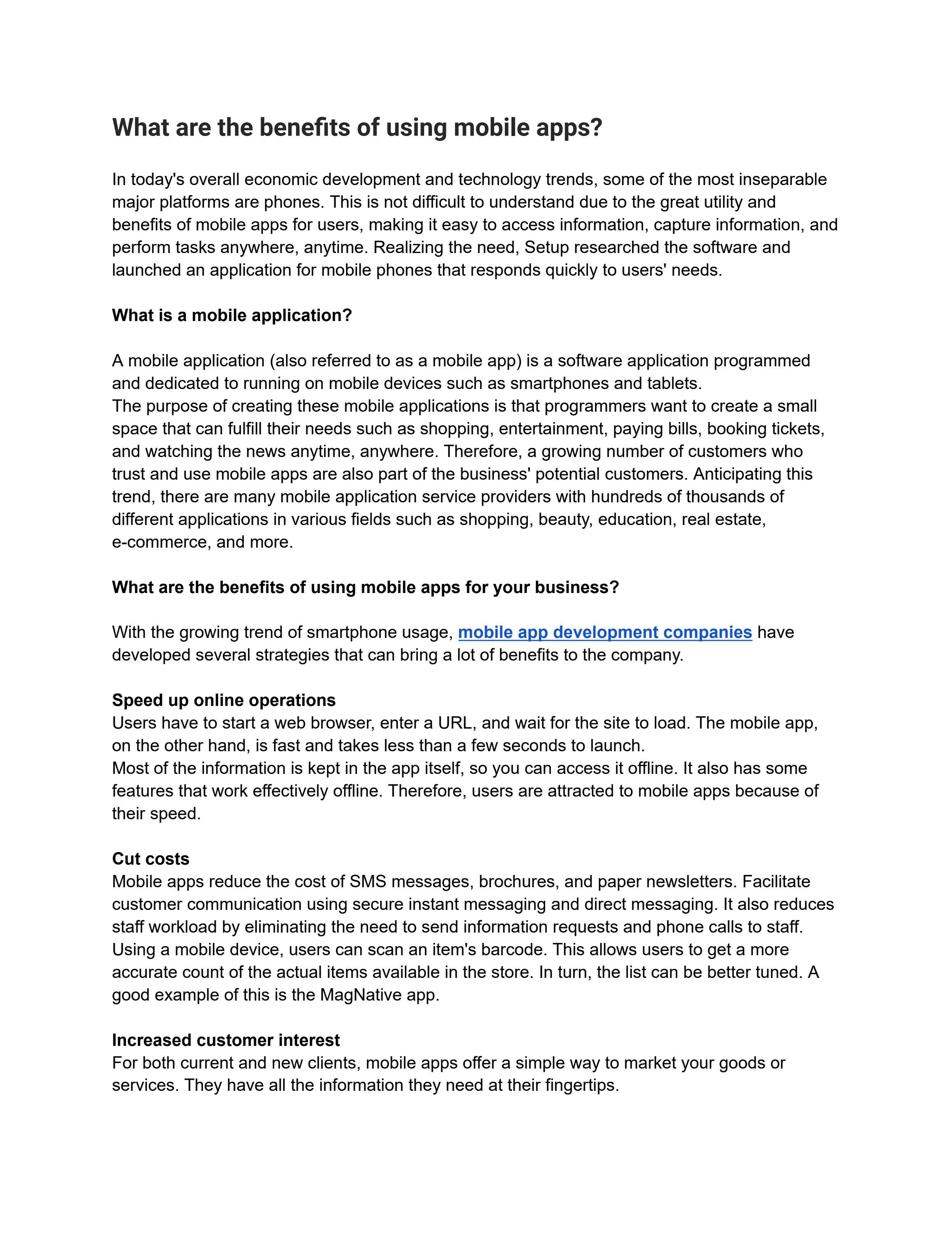 What are the benefits of using mobile apps? by girija lakshmi - Issuu