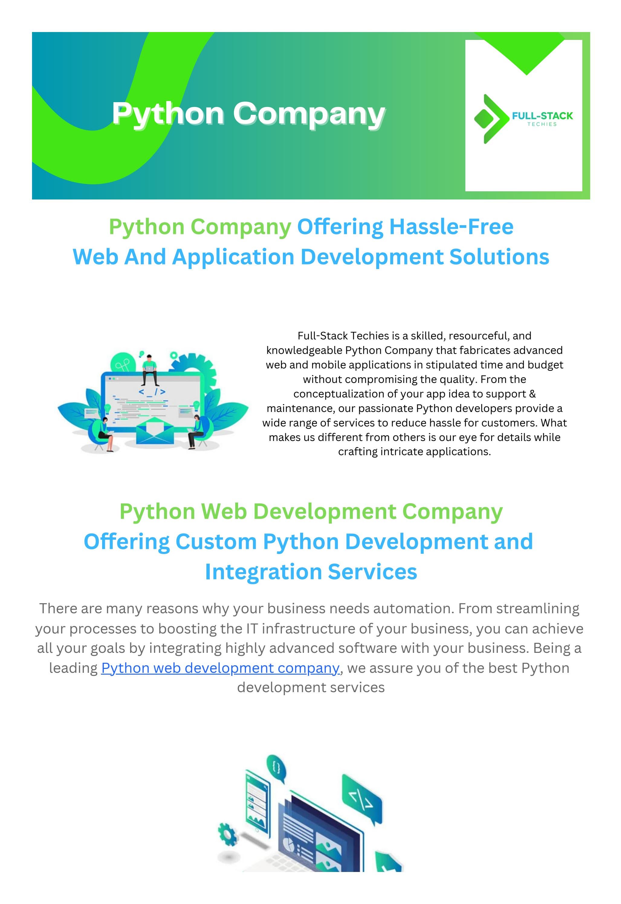 Best Python Company in USA by Full-Stack Techies - Issuu