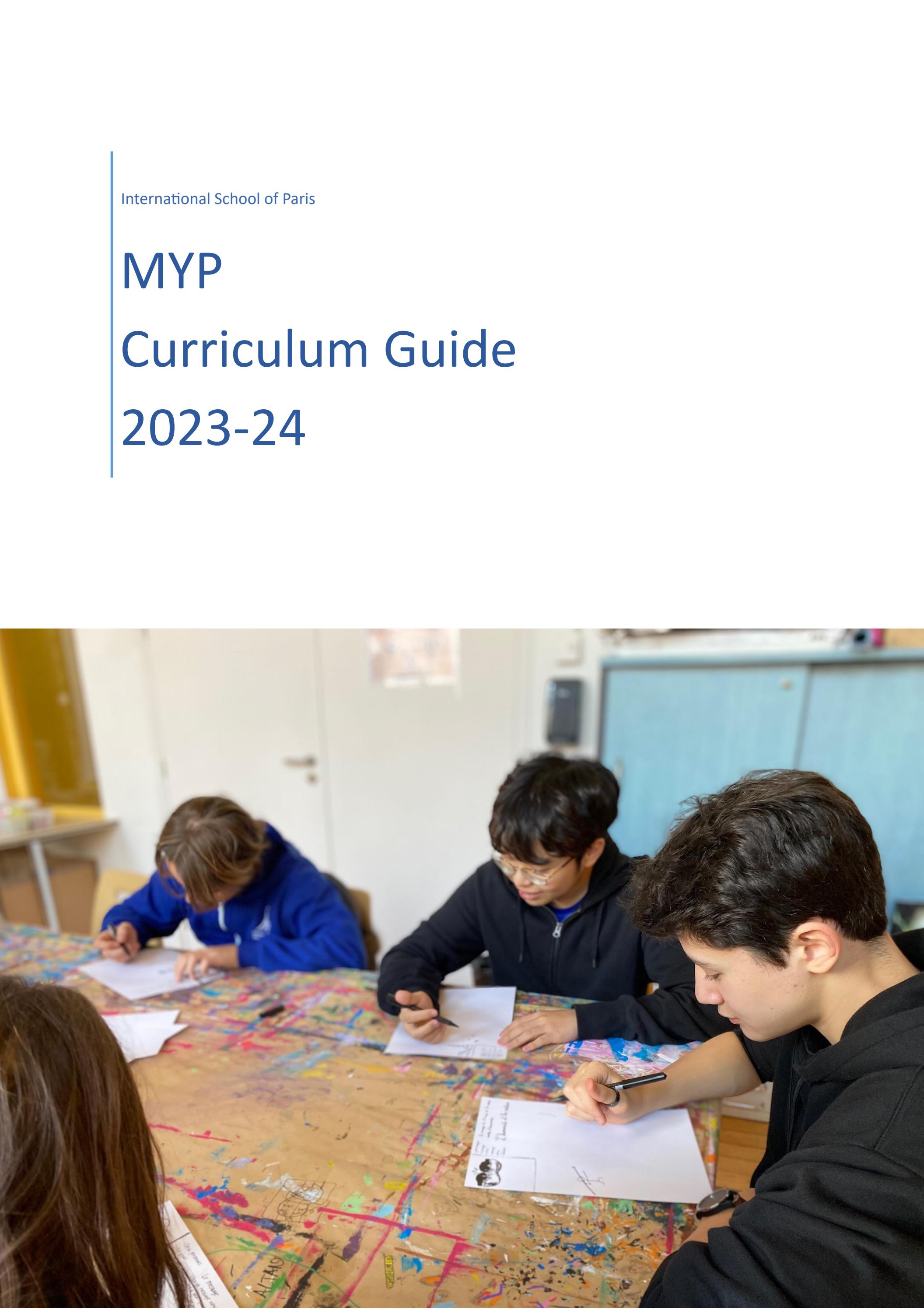 MYP Curriculum Guide, 2023-24 by isparis_official - Issuu
