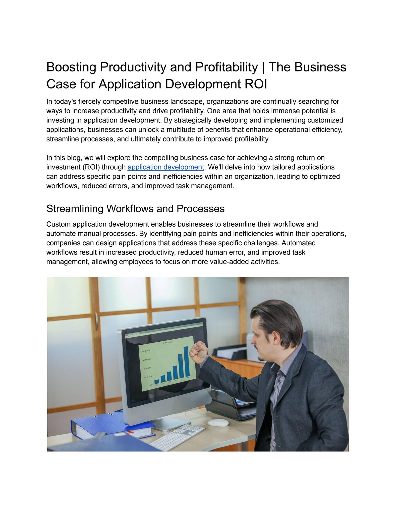 Productivity and Profitability | The Business Application Development ...