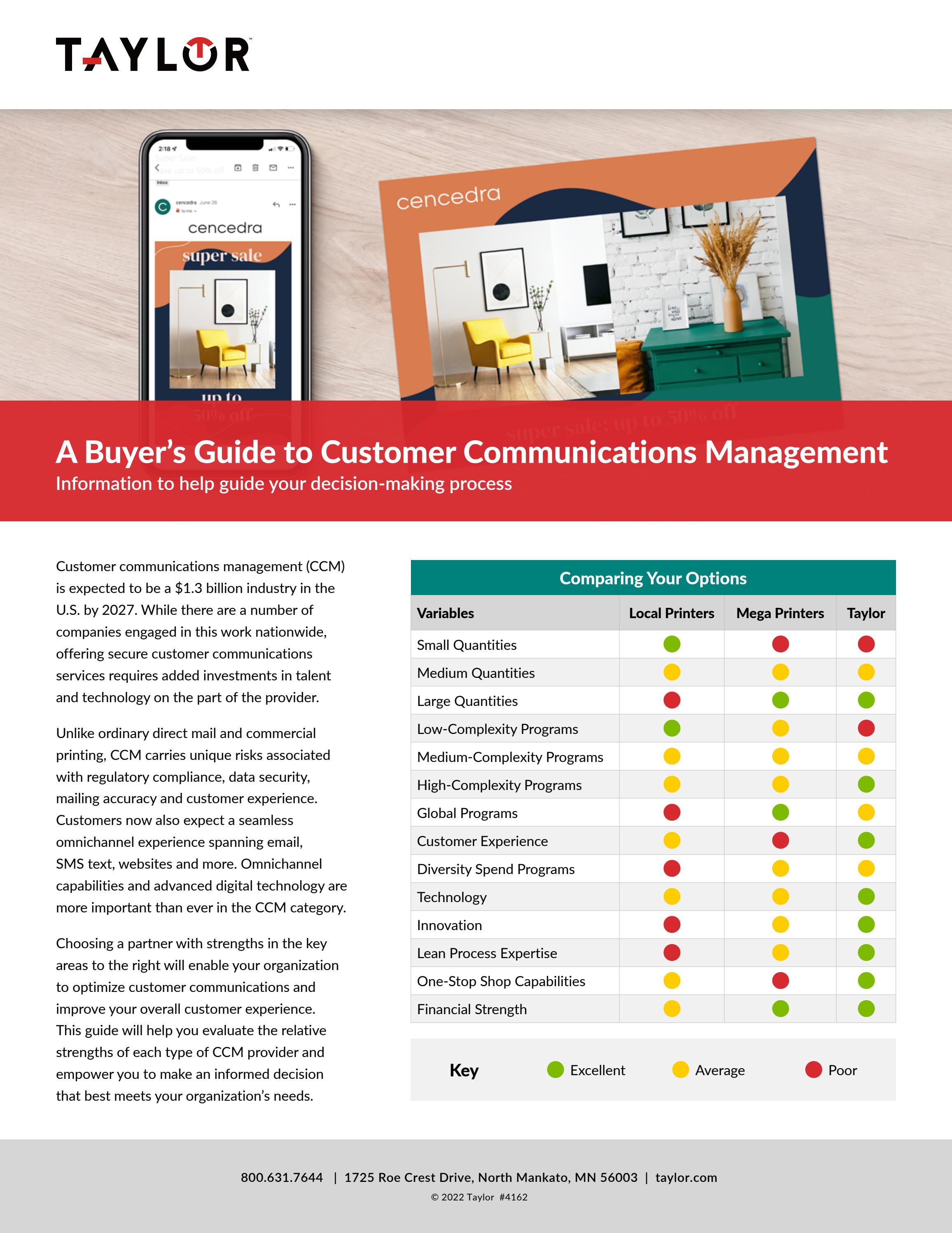 Customer Communications Management Buyer's Guide by Taylor - Issuu