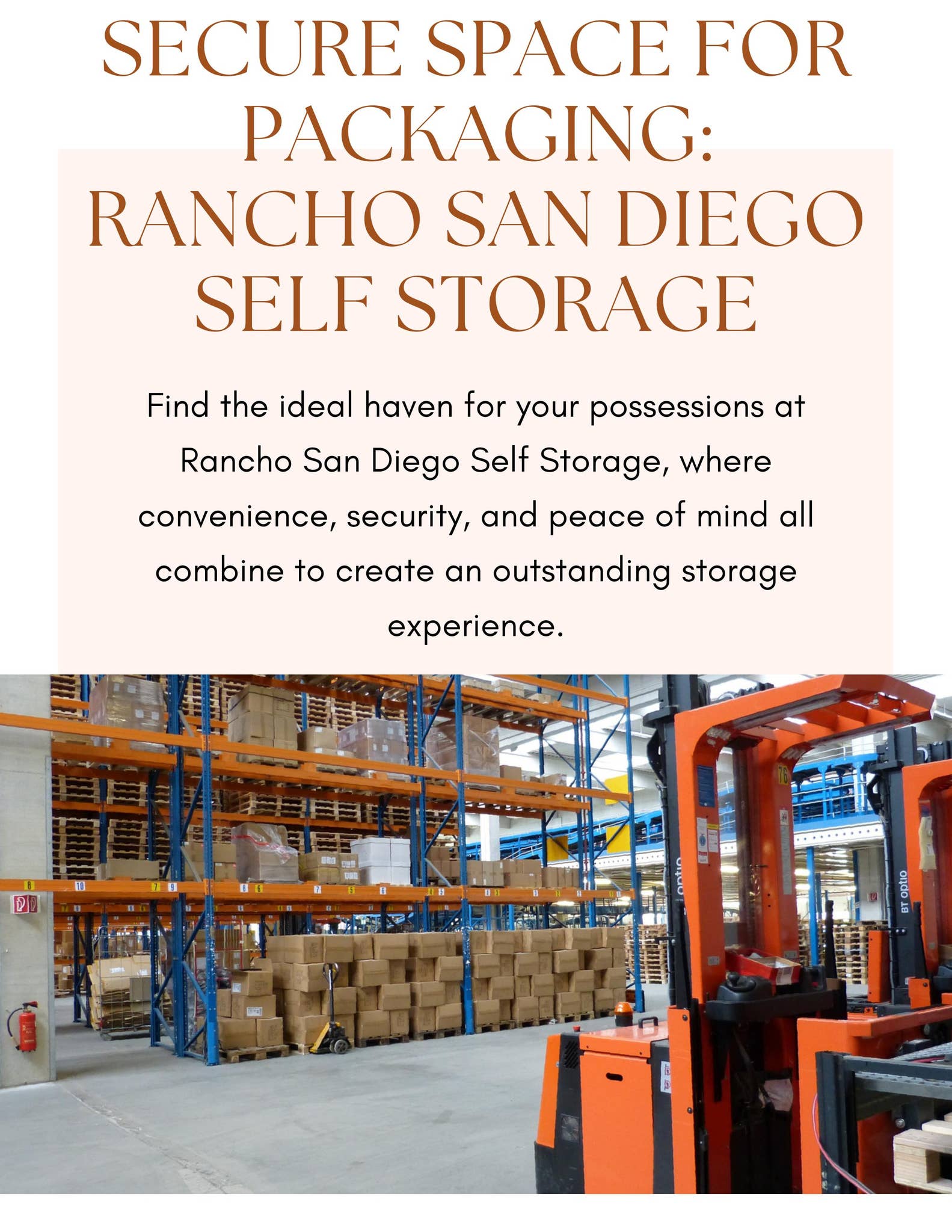 Secure Space For Packaging: Rancho San Diego Self Storage by rsdstorage ...
