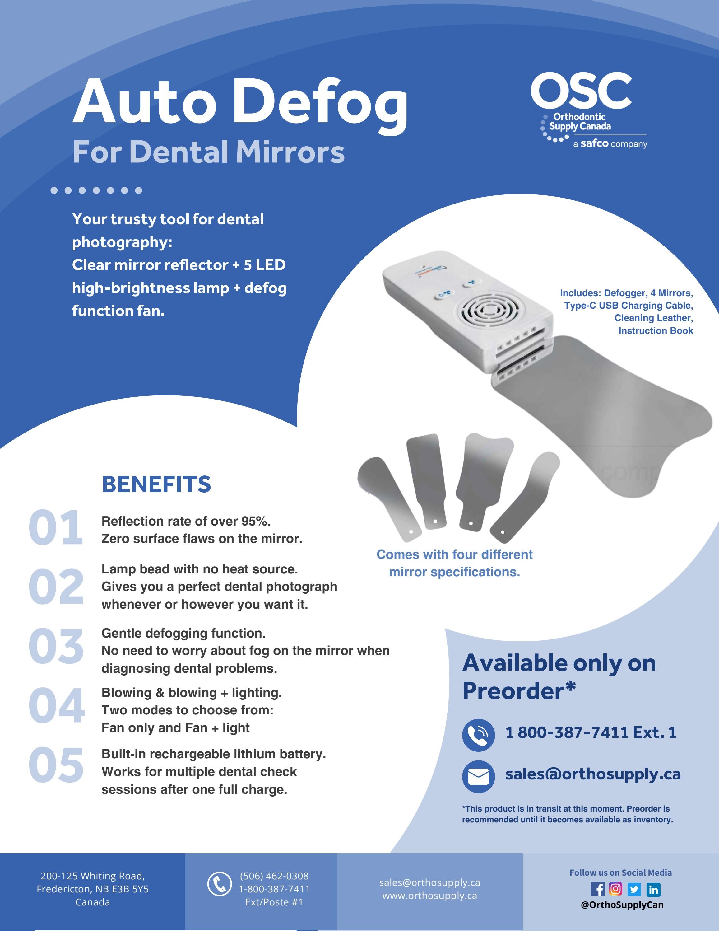 Introducing: Auto Defog for Dental Mirrors by Orthodontic Supply of ...