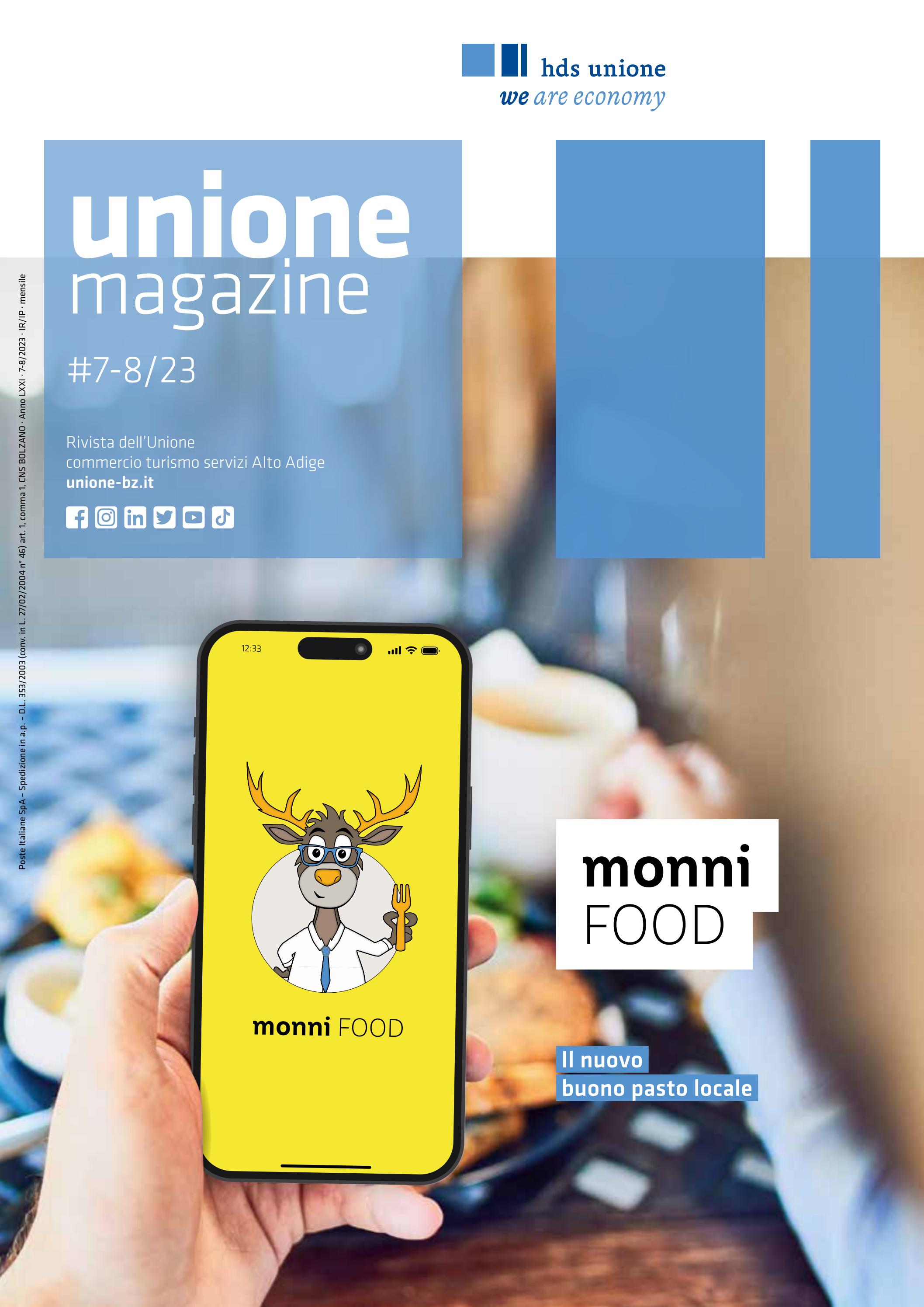 unione magazine #7-8/23: monni FOOD - Il nuovo buono pasto locale by ...