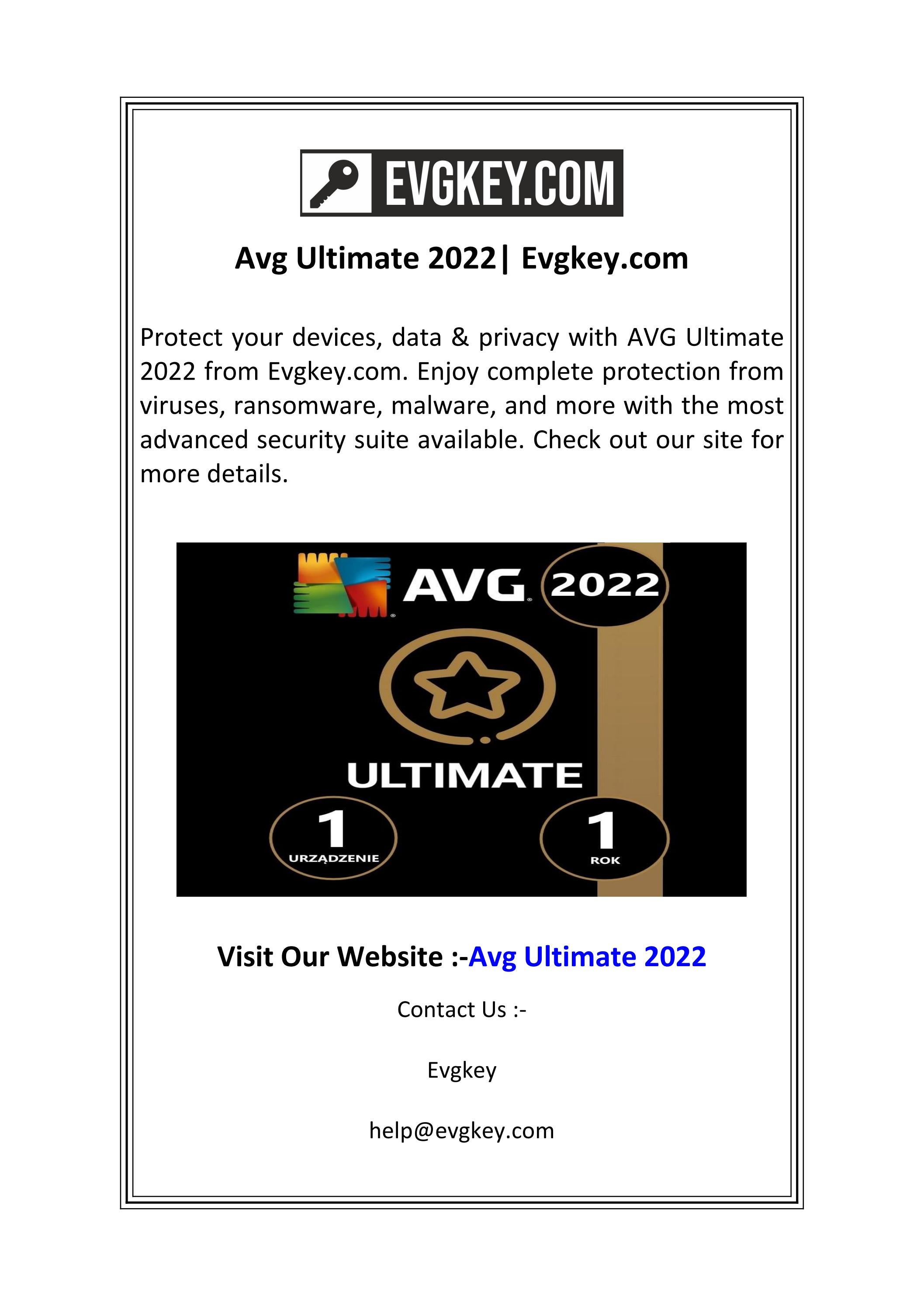 Avg Ultimate 2022