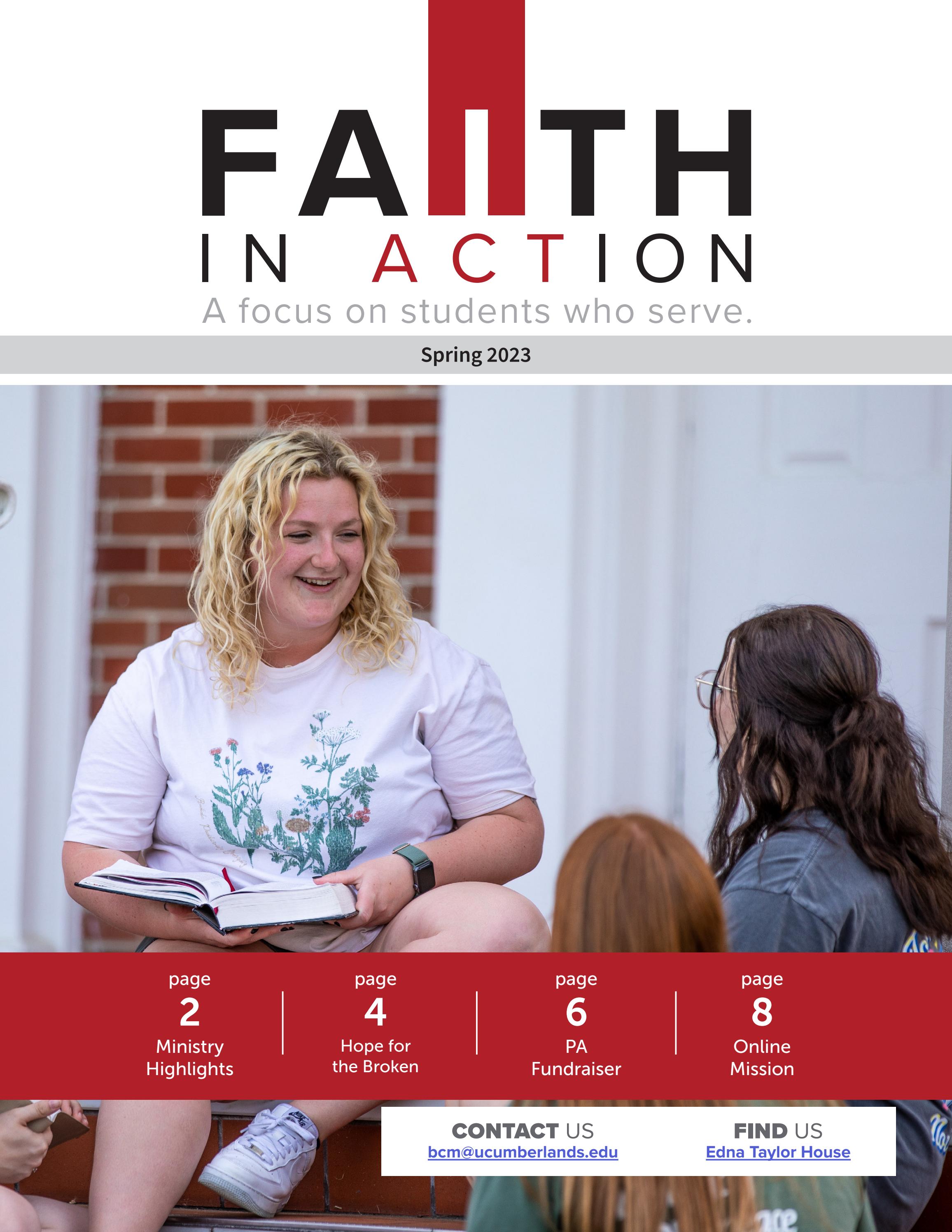 Faith In Action Vol. IX by University of the Cumberlands - Issuu