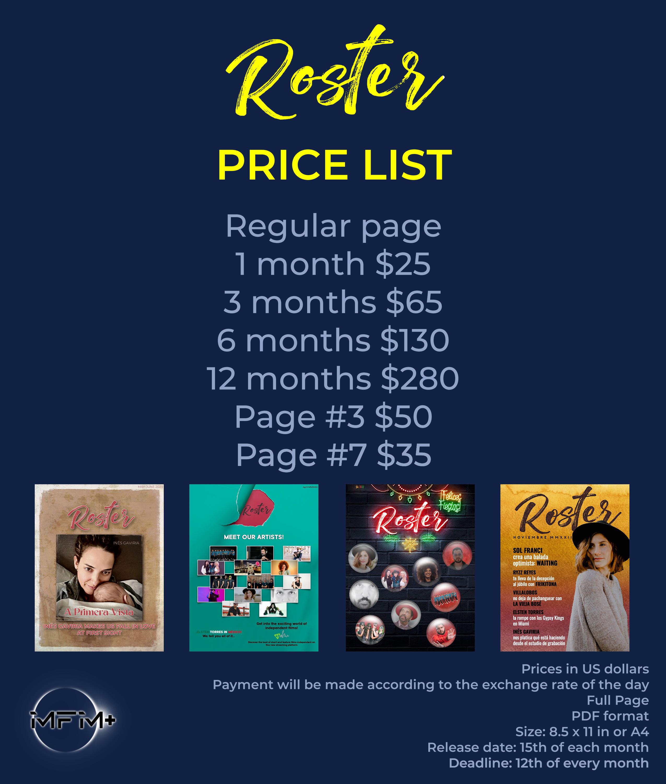 Roster Ad En by Roster Magazine - Issuu