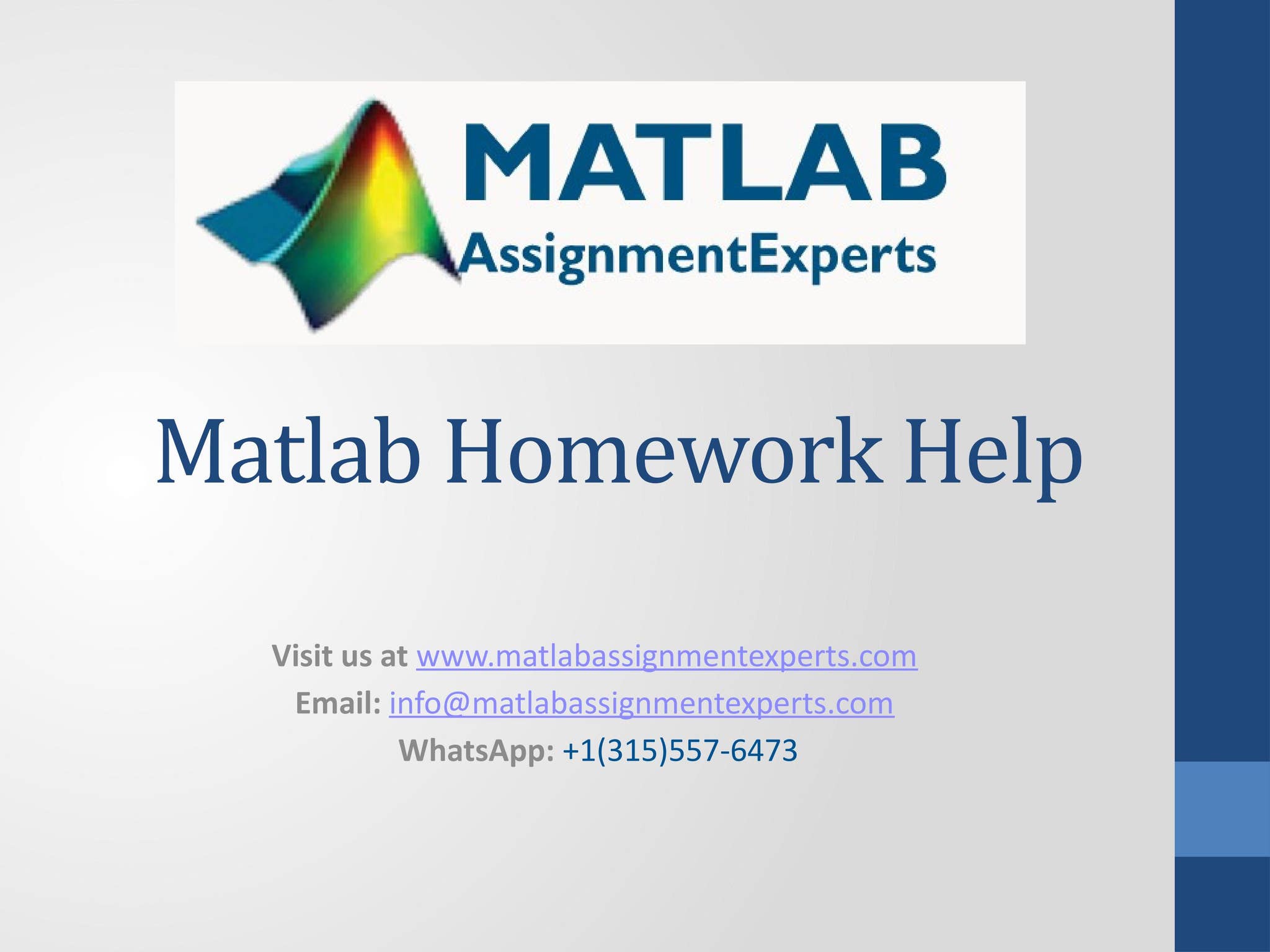 How Can You Get Matlab Homework Help in USA by Matlab Assignment ...