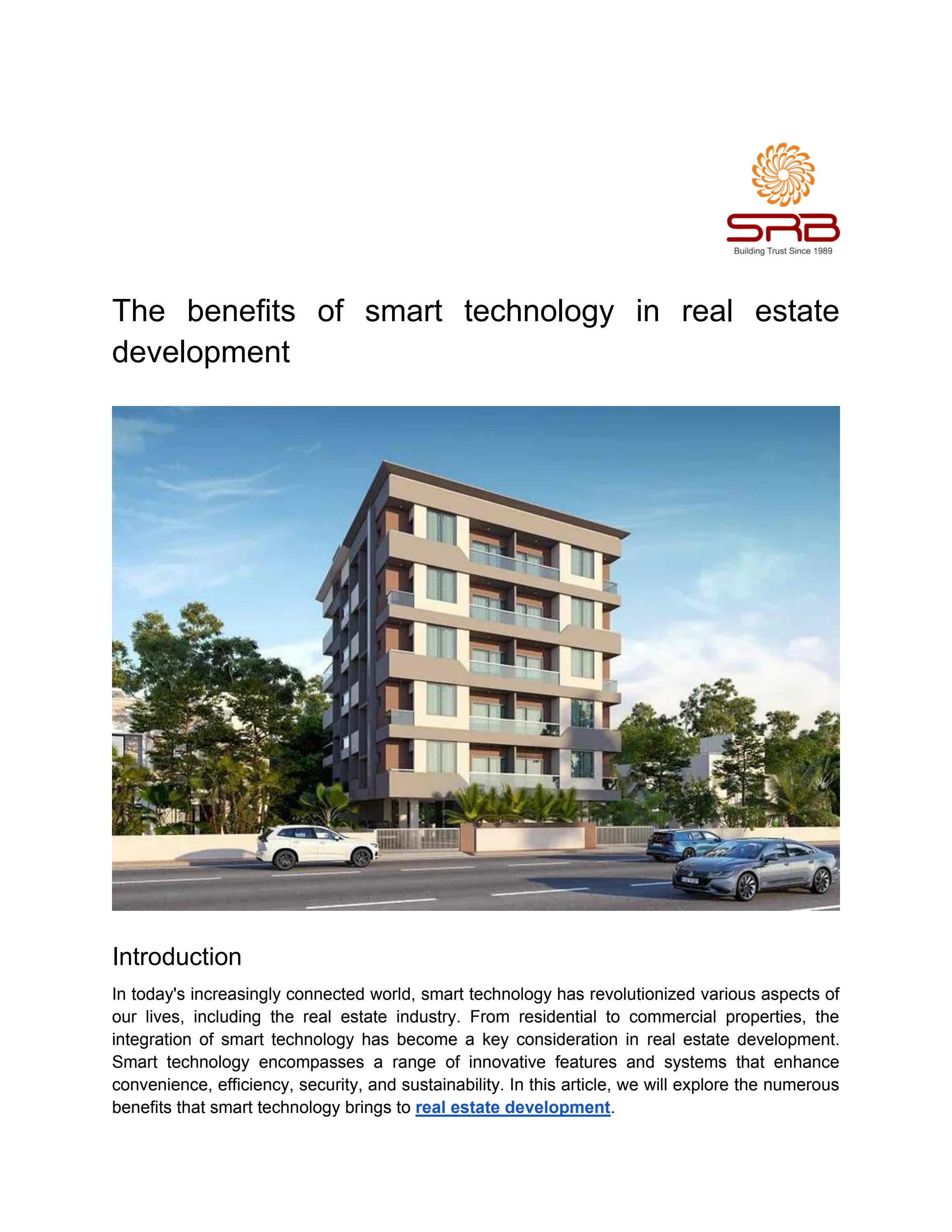 The benefits of smart technology in real estate development by ...