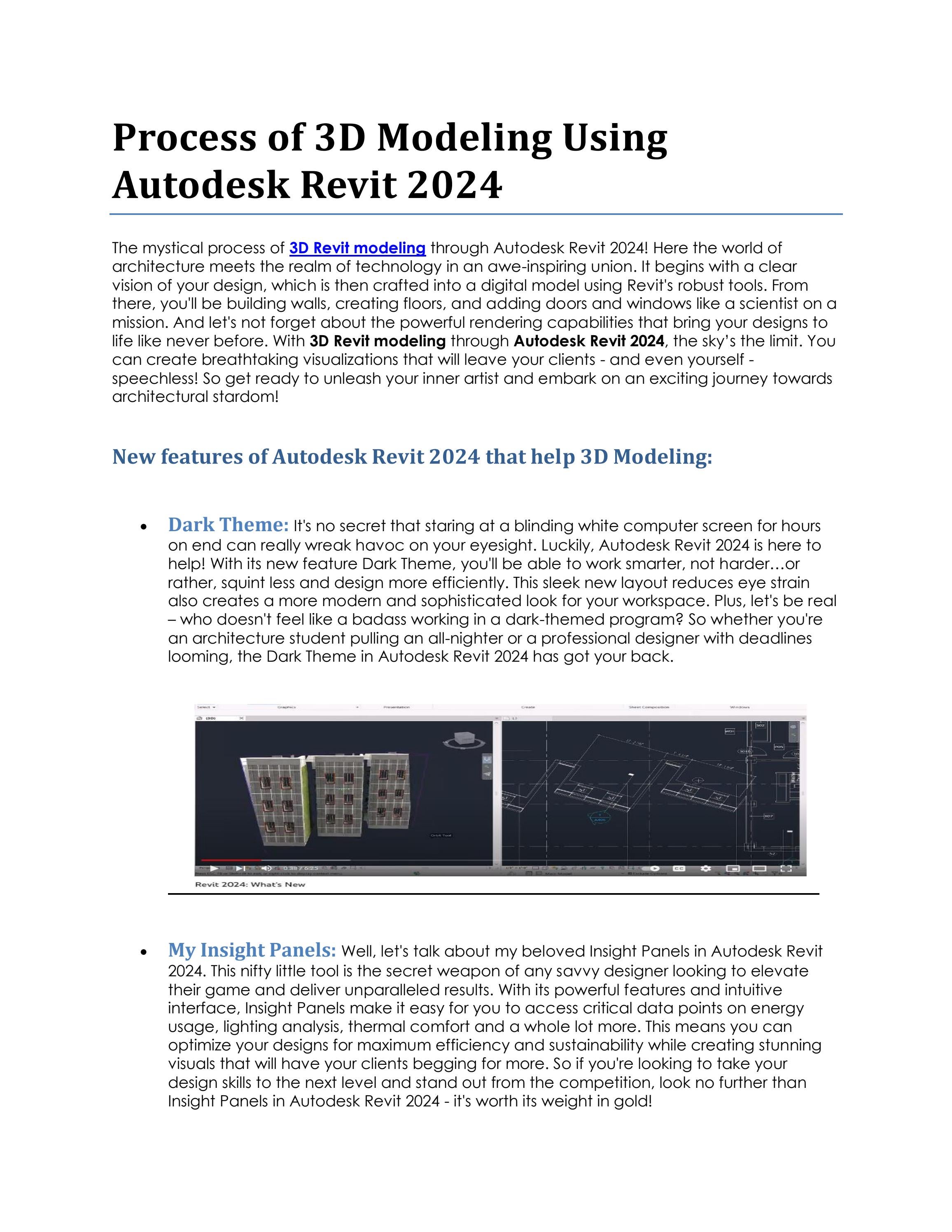 Process of 3D Modeling Using Autodesk Revit 2024 by Tejjy Inc - Issuu