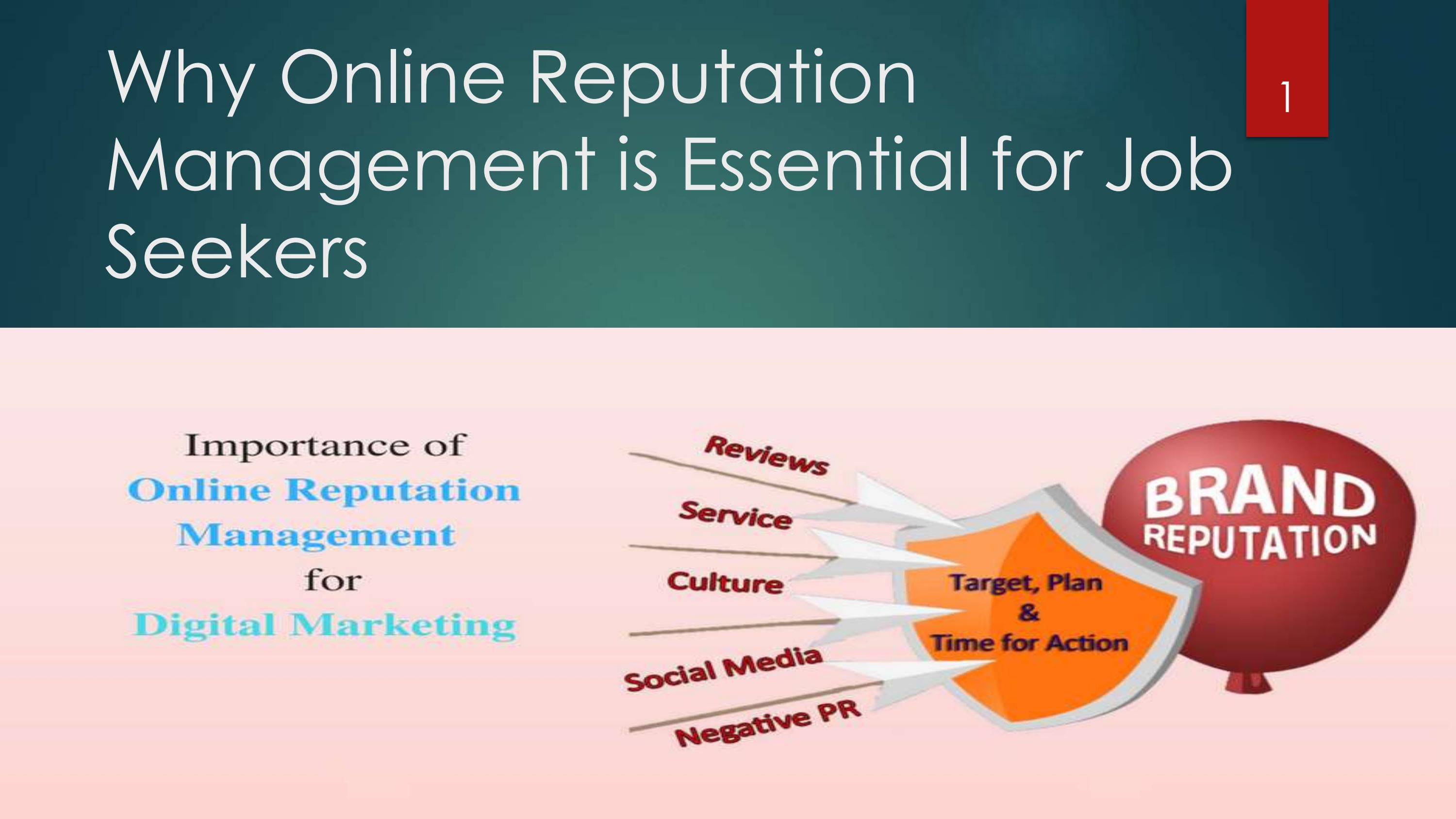 The Importance of Online Reputation Management for Job Seekers by digit ...
