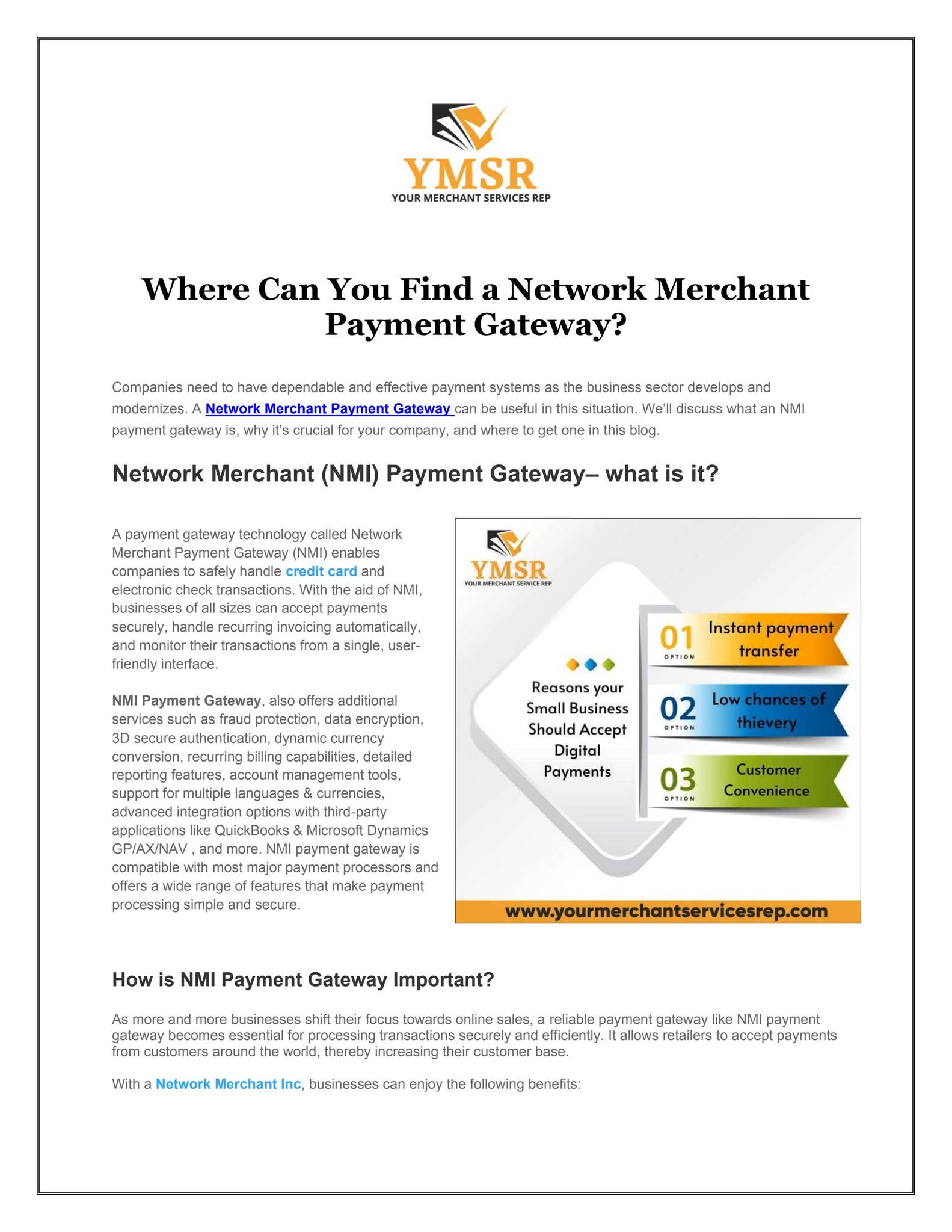 Where Can You Find a Network Merchant Payment Gateway? by Your Merchant ...