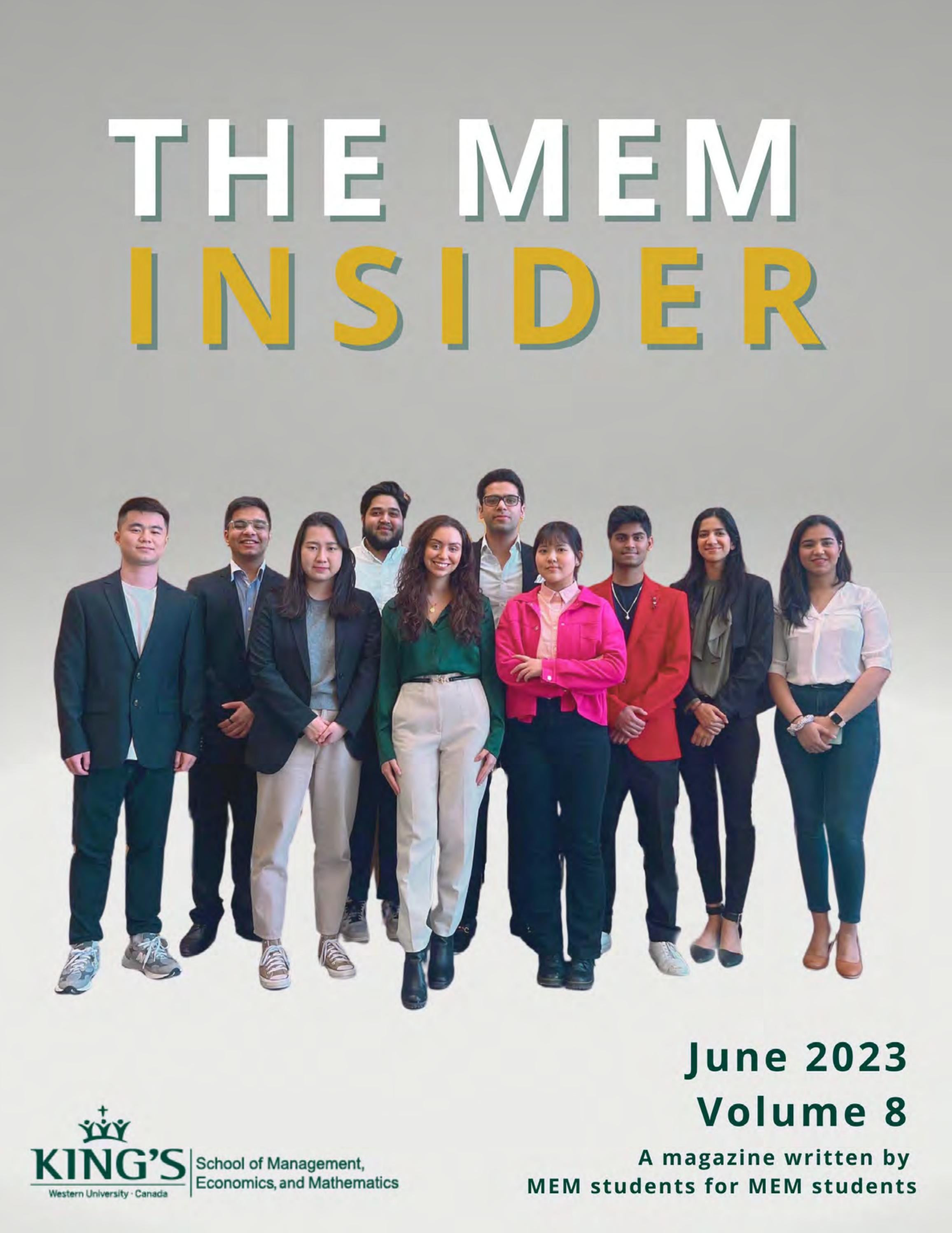 The MEM Insider 2023 by King's University College - Issuu