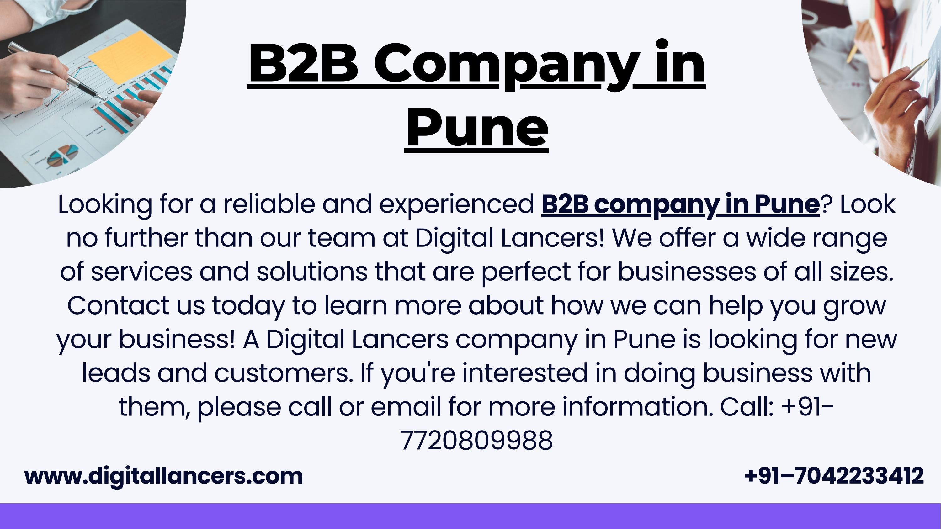 B2B Company in Pune by digital lancers - Issuu