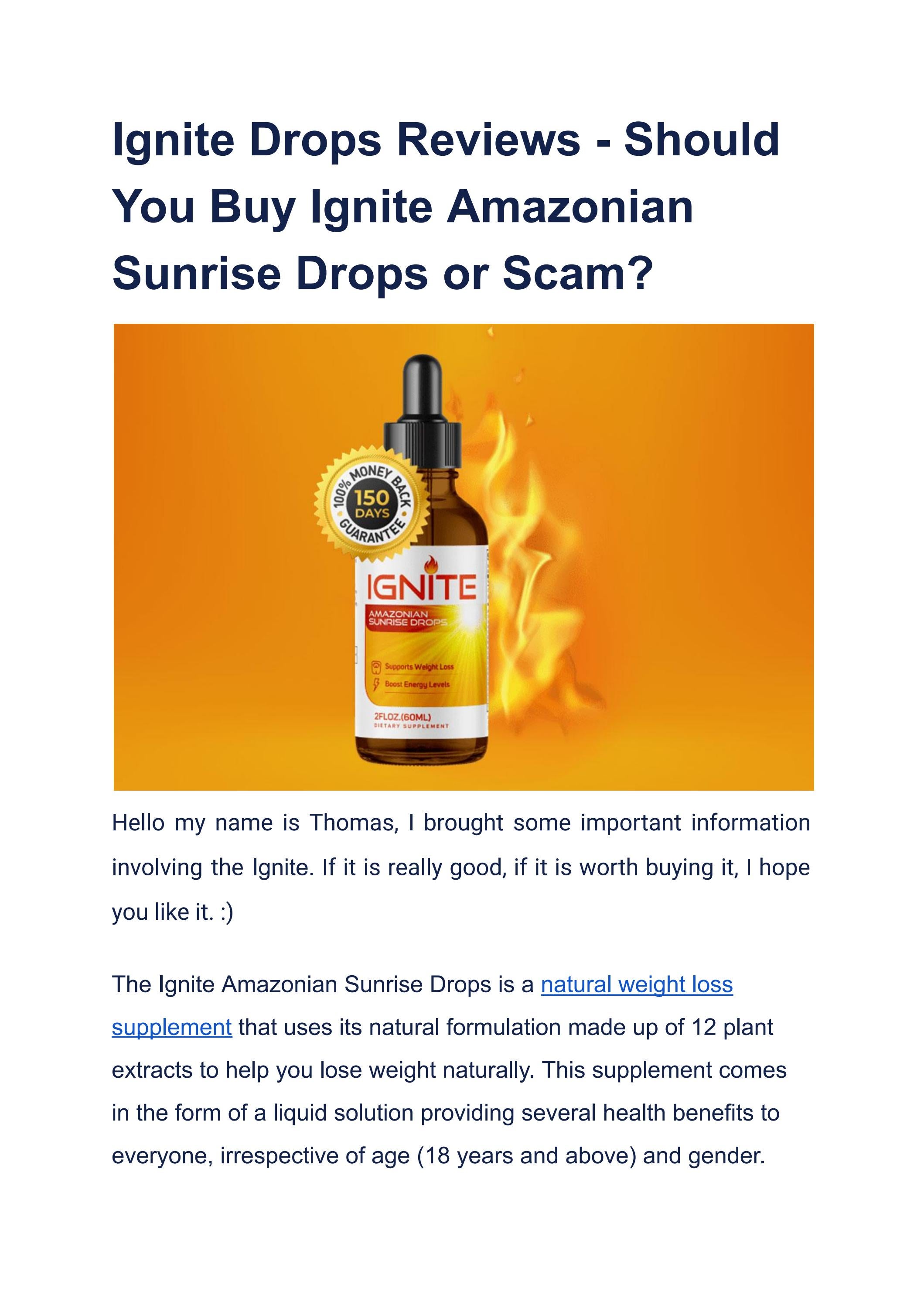 Ignite - Ignite Drops - Ignite Drops Review - Ignite Customer Review ...
