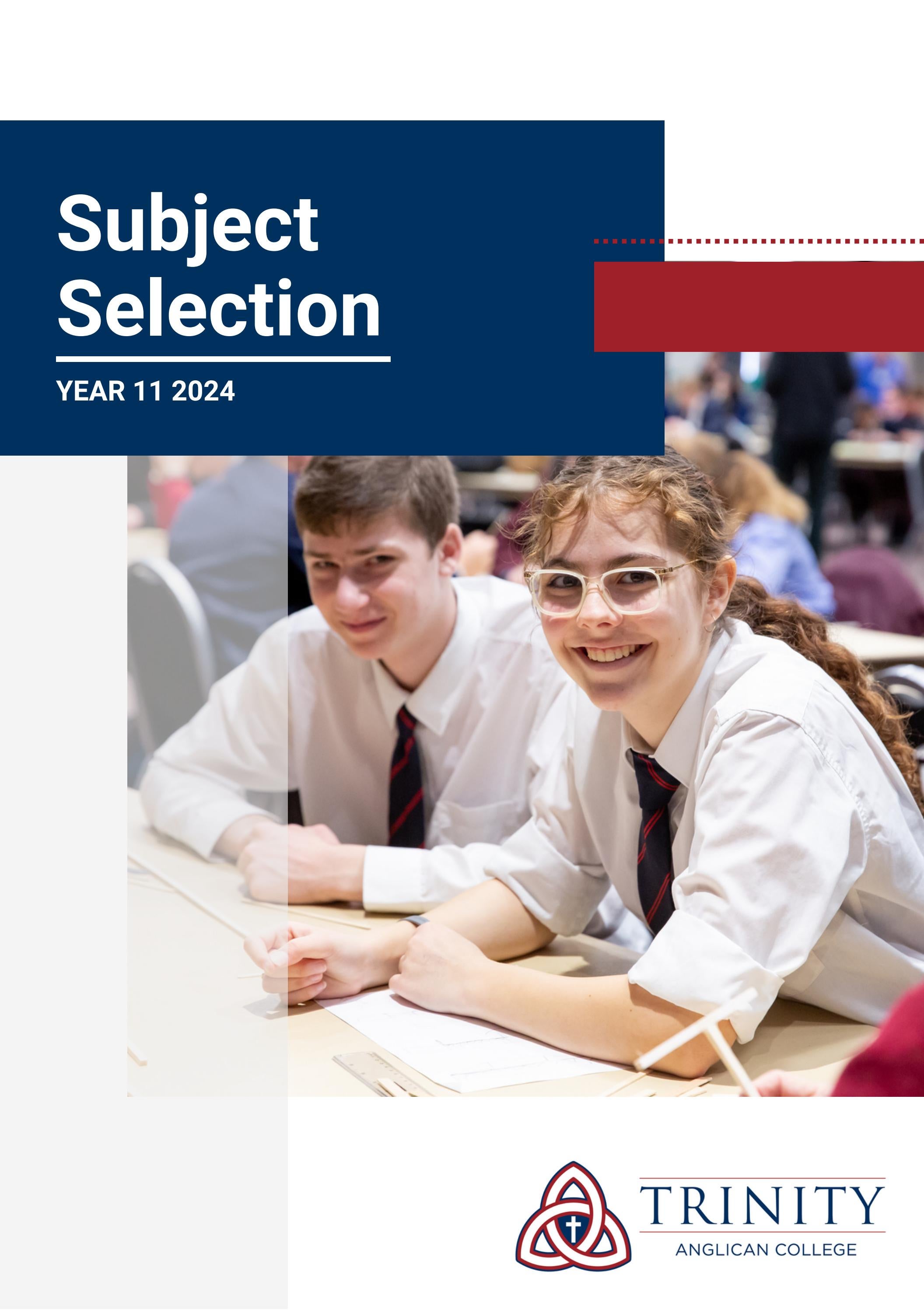 Year 11 2024 - Subject Selection Booklet by trinityanglicancollege - Issuu