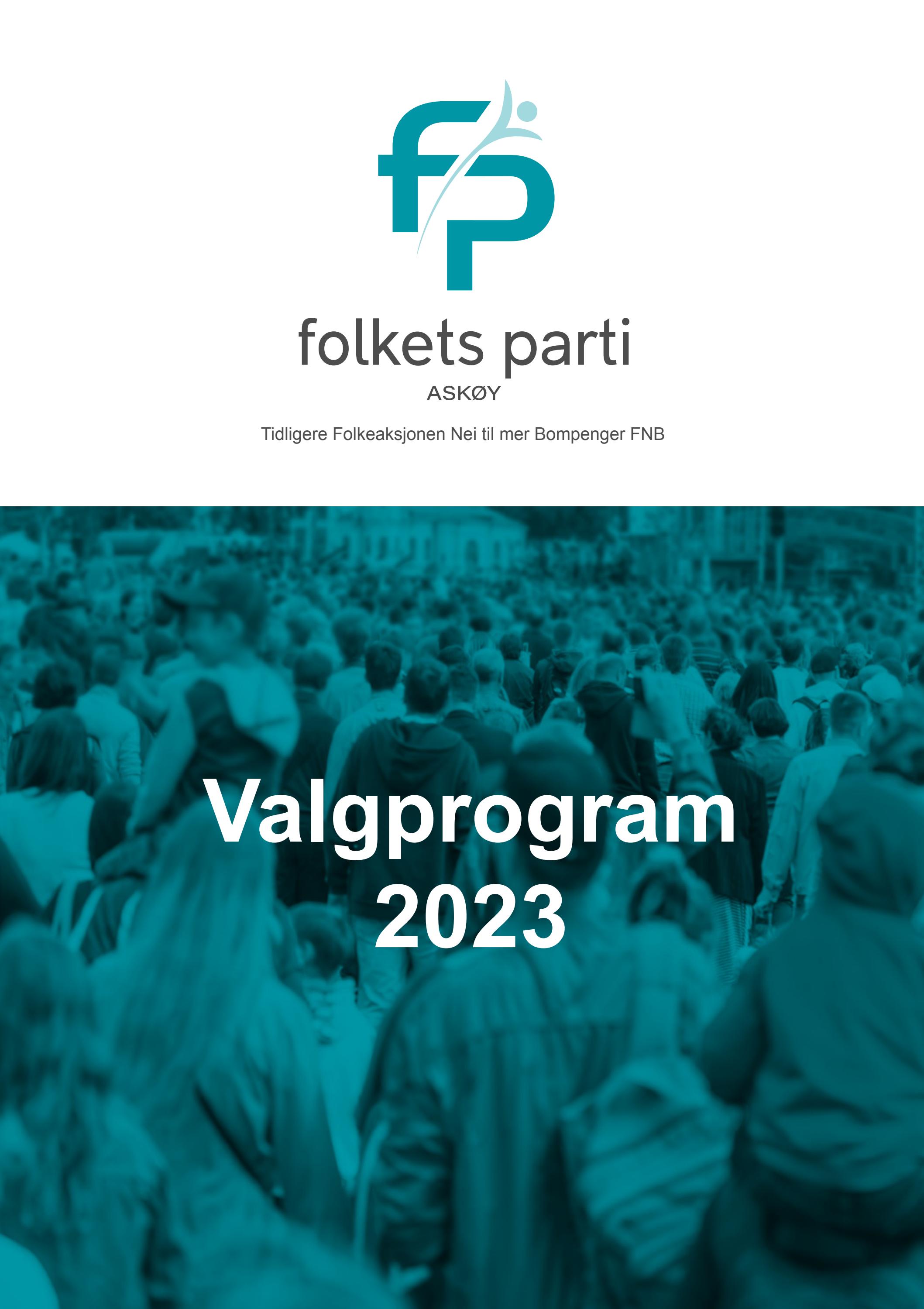 Valgprogram 2023 FP Askøy by Gunnar van der Meeren - Issuu