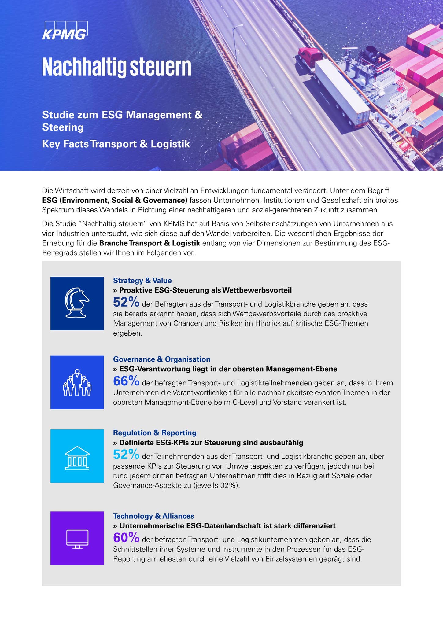 Nachhaltig steuern - Key Facts Sheet Transport- und Logistikbranche by ...