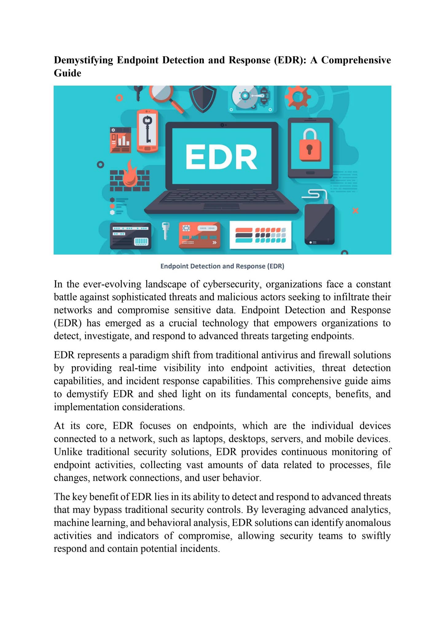 Demystifying Endpoint Detection and Response (EDR): A Comprehensive ...