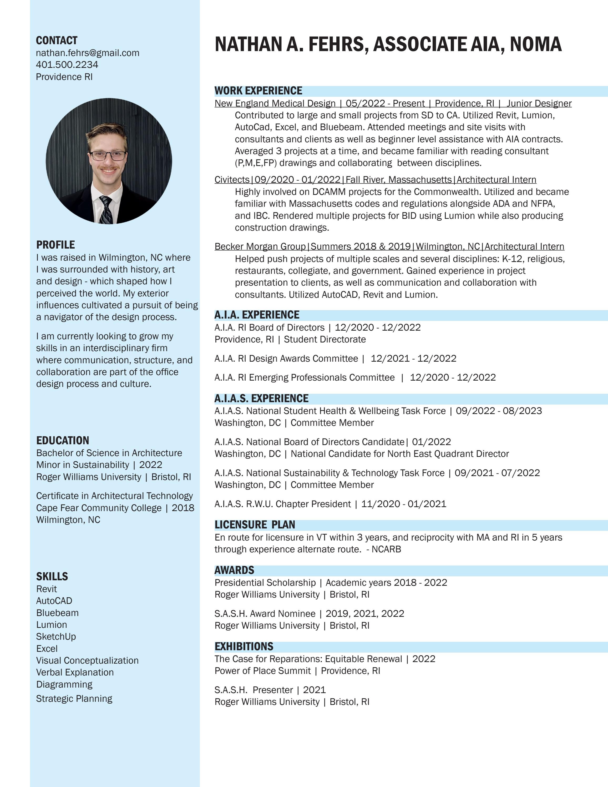 Nathan A. Fehrs, Associate AIA - Resume by nathanfehrs - Issuu