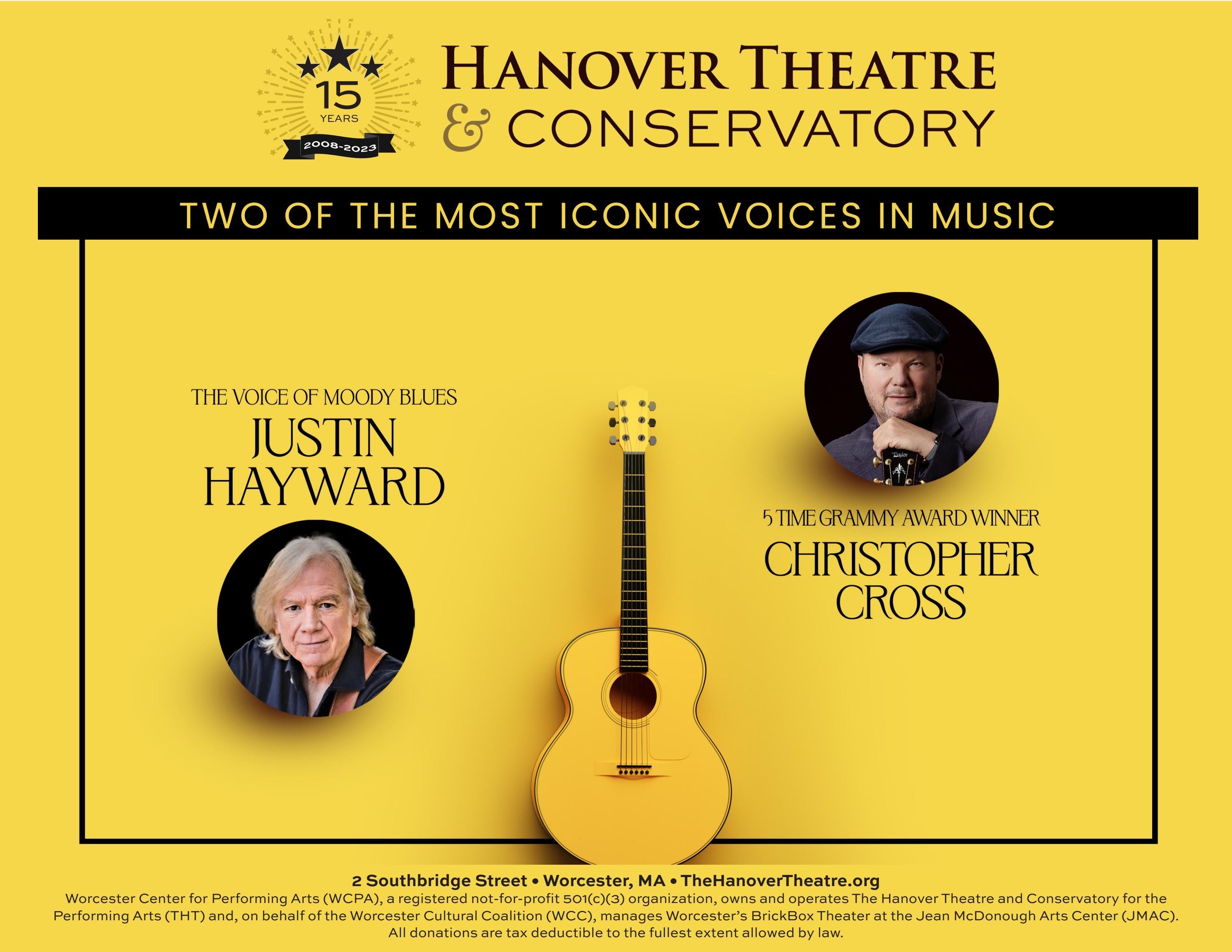 The Hanover Theatre presents Justin Hayward and Christopher Cross by ...