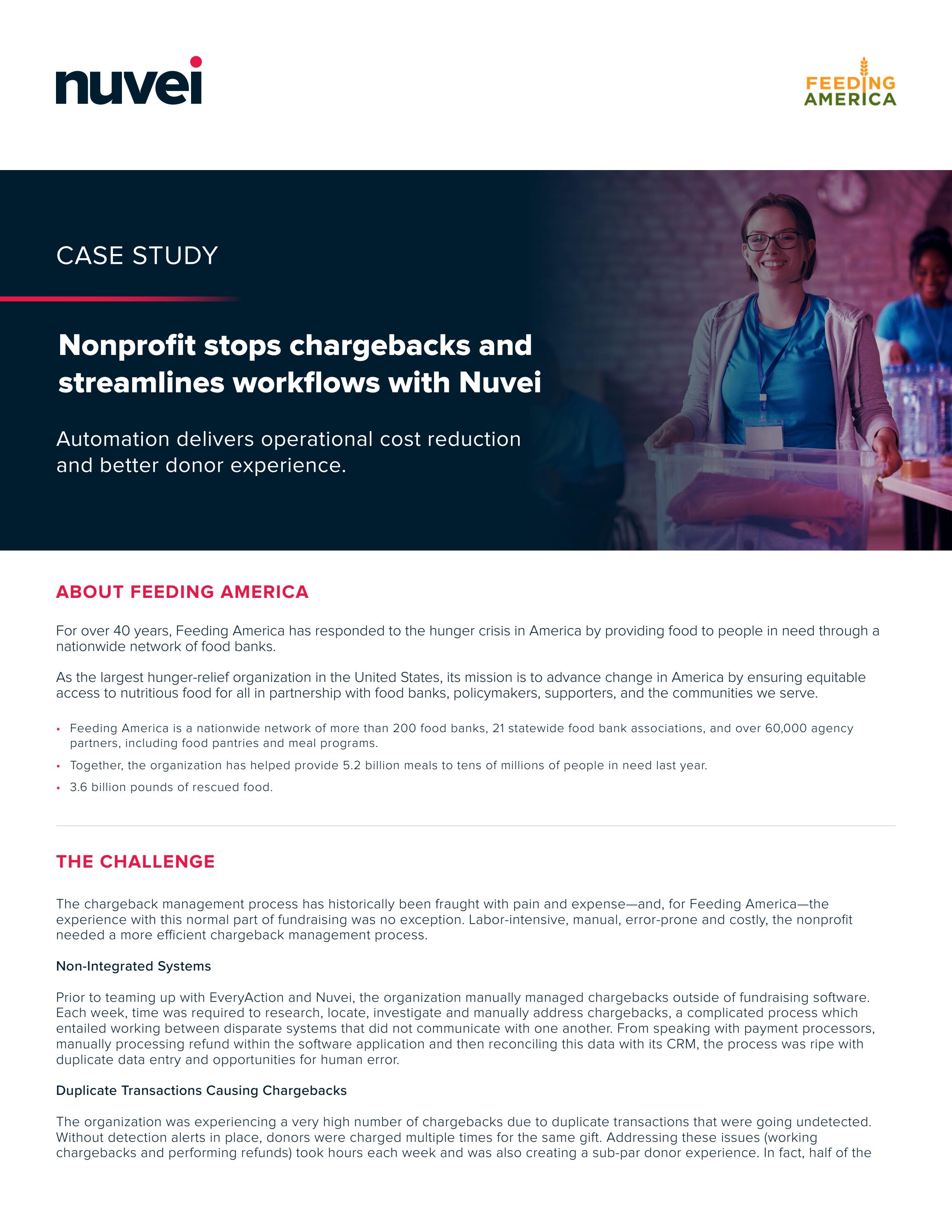 Case study: Feeding America (nonprofit) by Nuvei - Issuu
