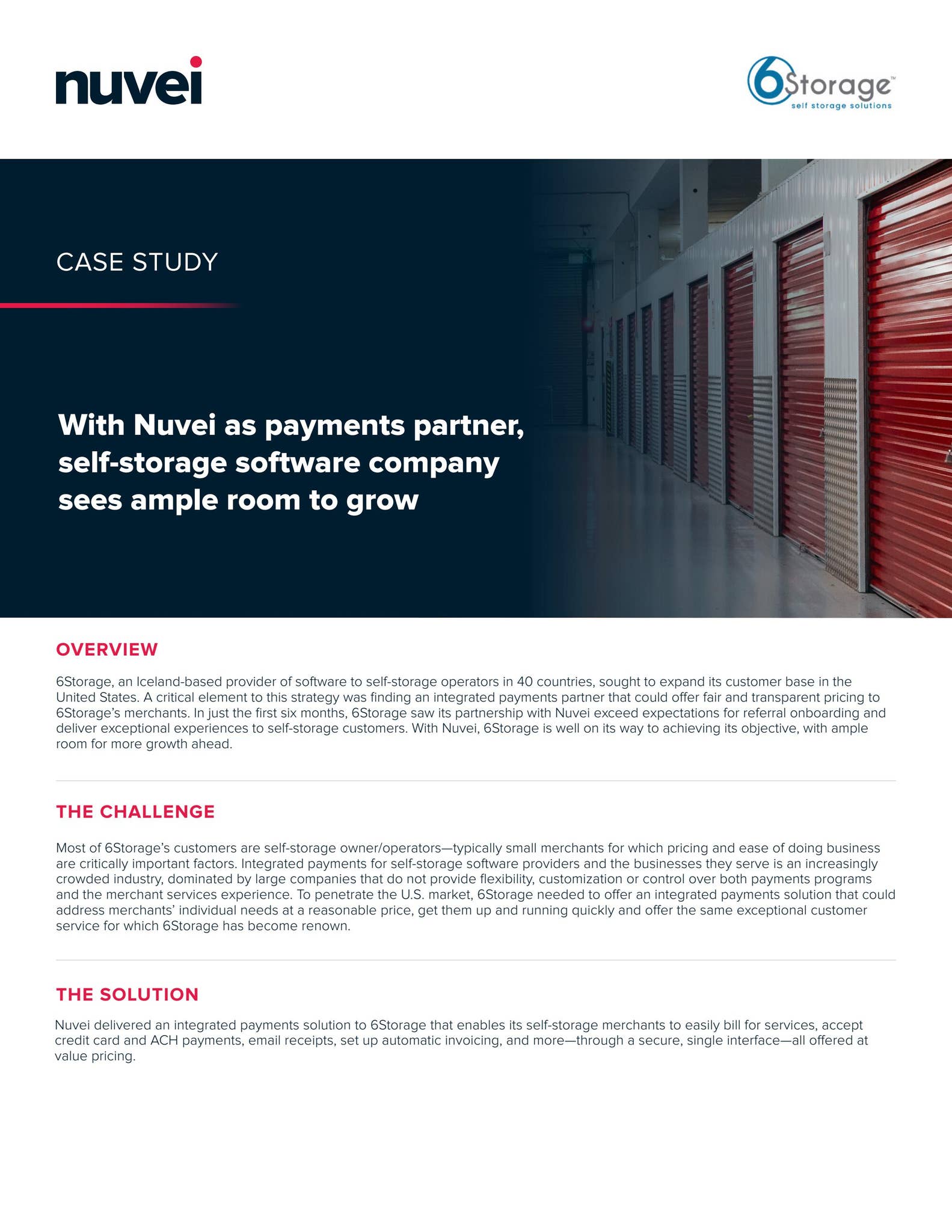Case study: 6Storage (self storage) by Nuvei - Issuu