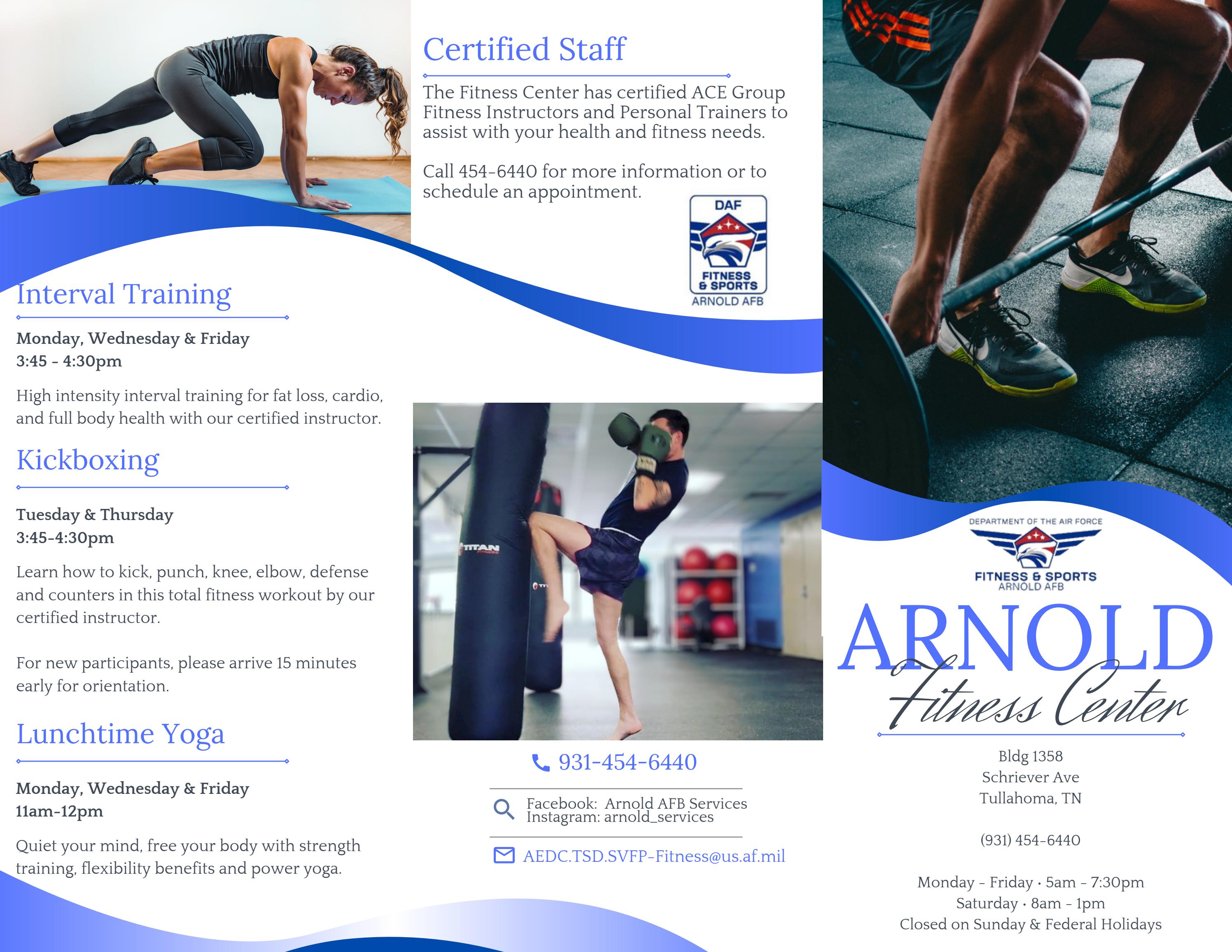 Arnold Fitness Center Brochure by ArnoldServices - Issuu