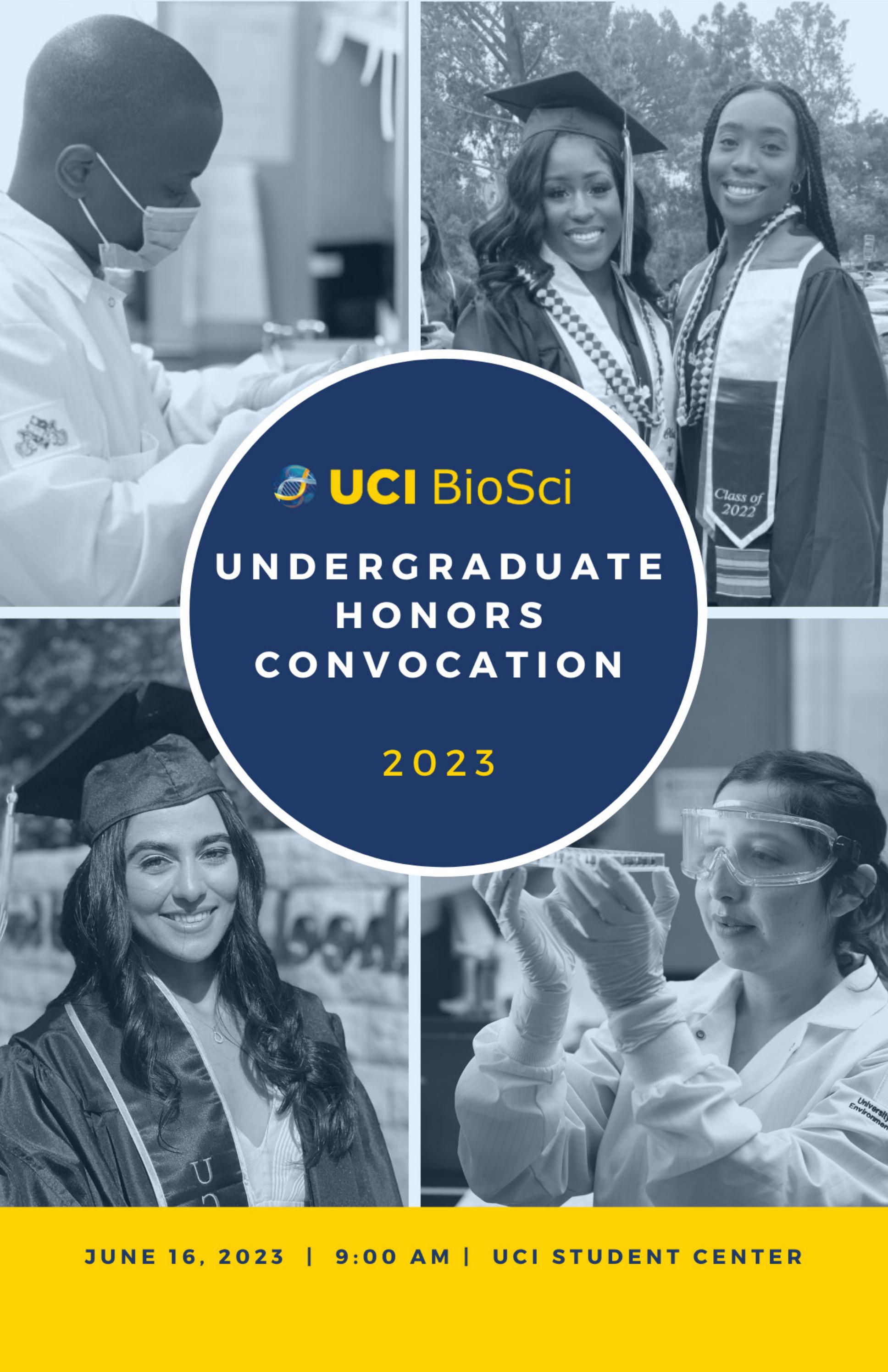 Undergraduate Honors Convocation - 2023 by UCI School of Biological ...