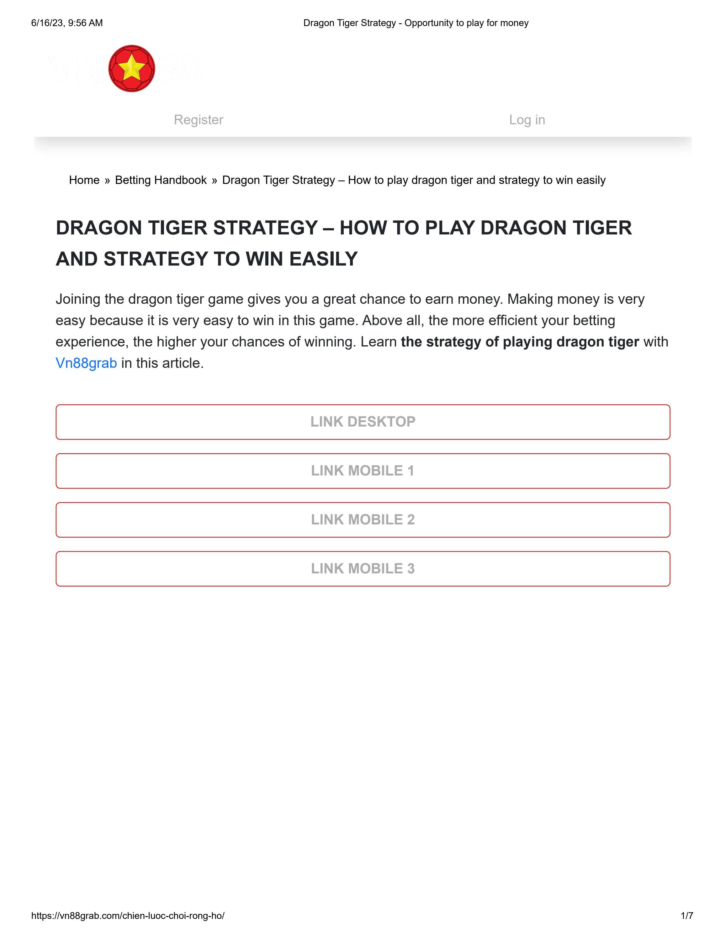 chien-luoc-choi-rong-ho by Vn88 Grab01 - Issuu