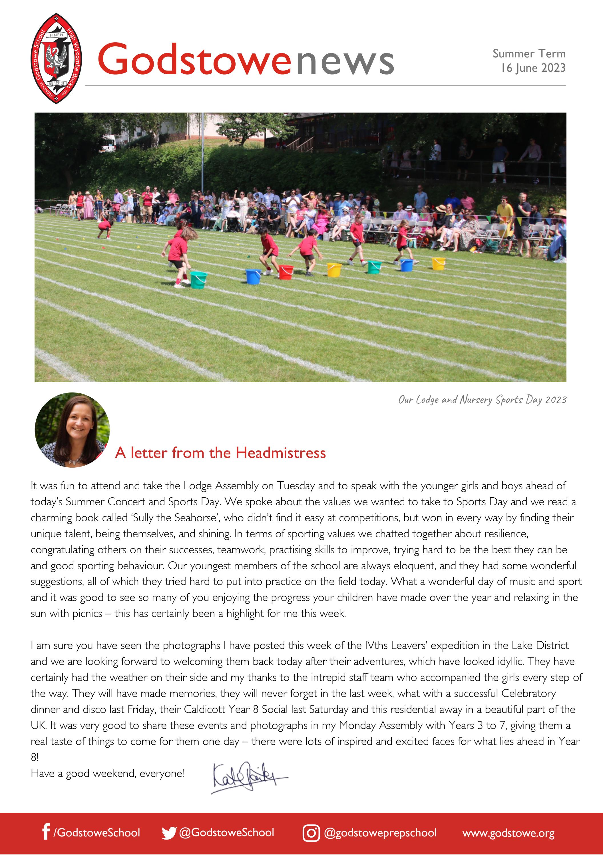 Godstowe News: Summer Term 16/6 by GodstowePrep - Issuu