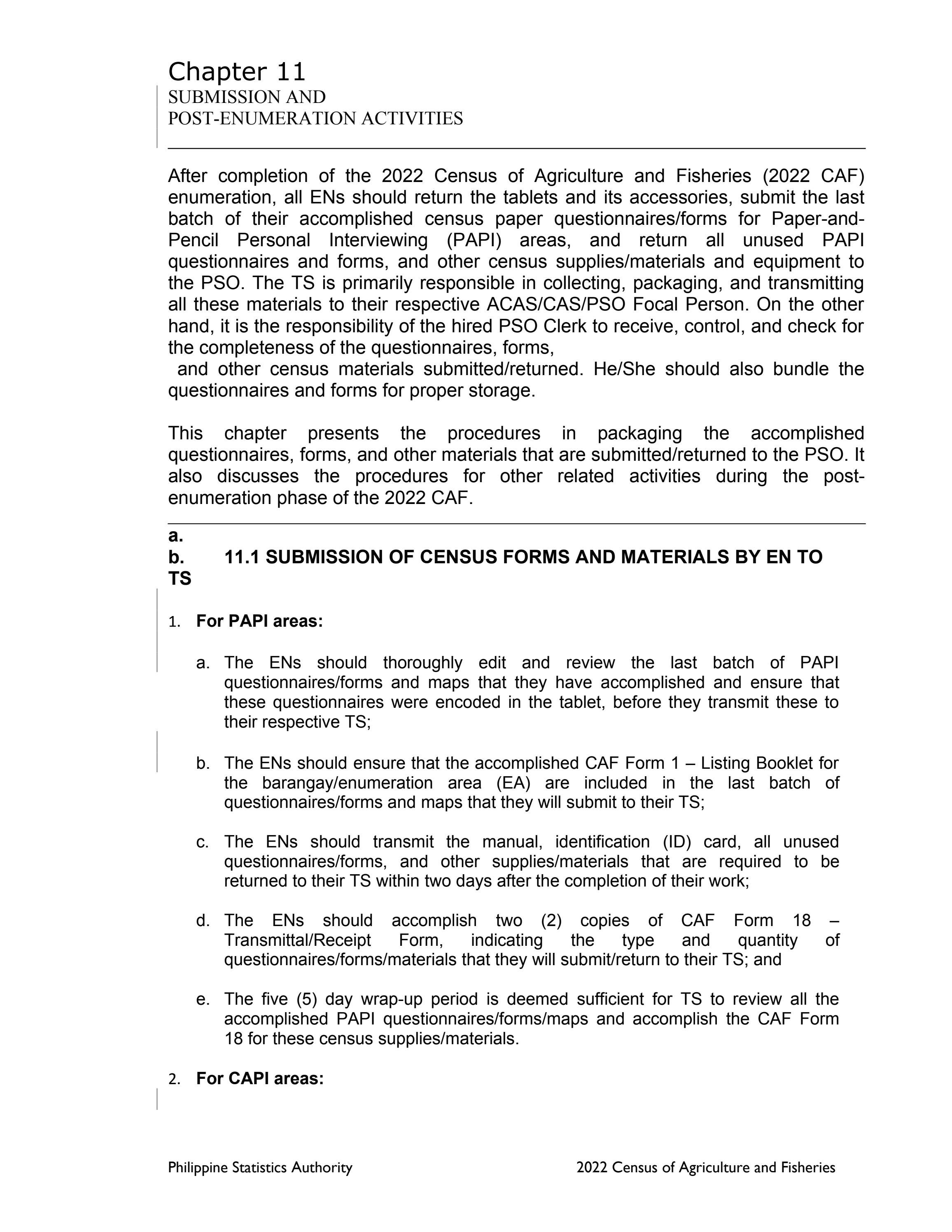 FOM Chapter 11 - Submission and Post-Enumeration Activities by LearnPH - Issuu