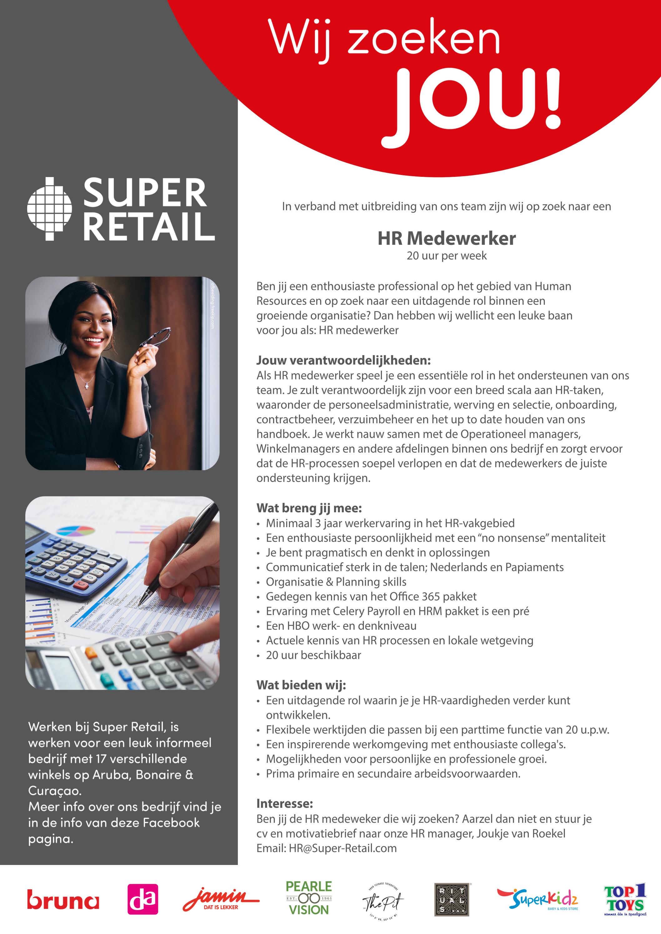 HR Medewerker- Super Retail ( 20 uur) by Super Retail - Issuu