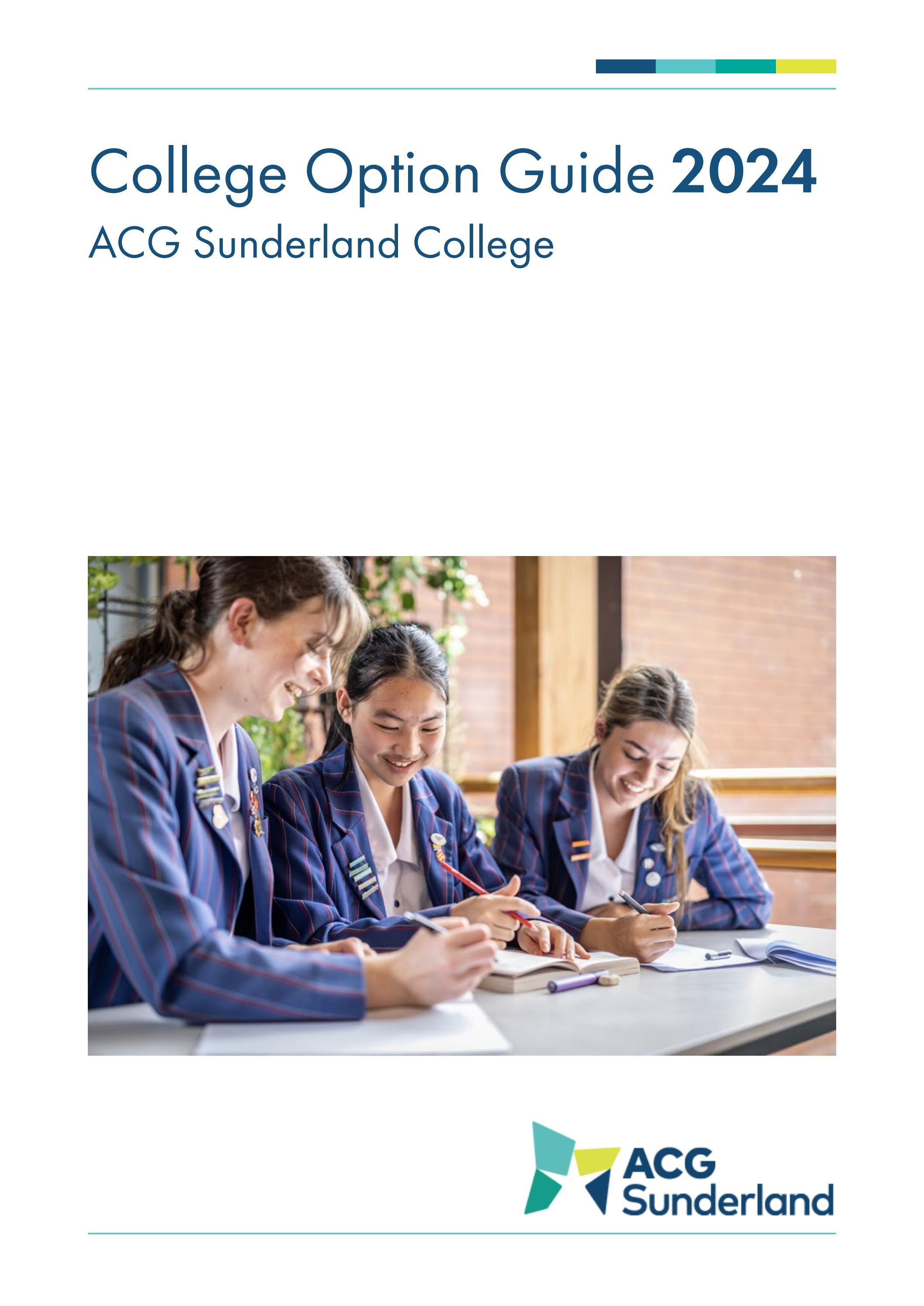 ACG Sunderland College Options Booklet 2024 by ACG Schools - Issuu