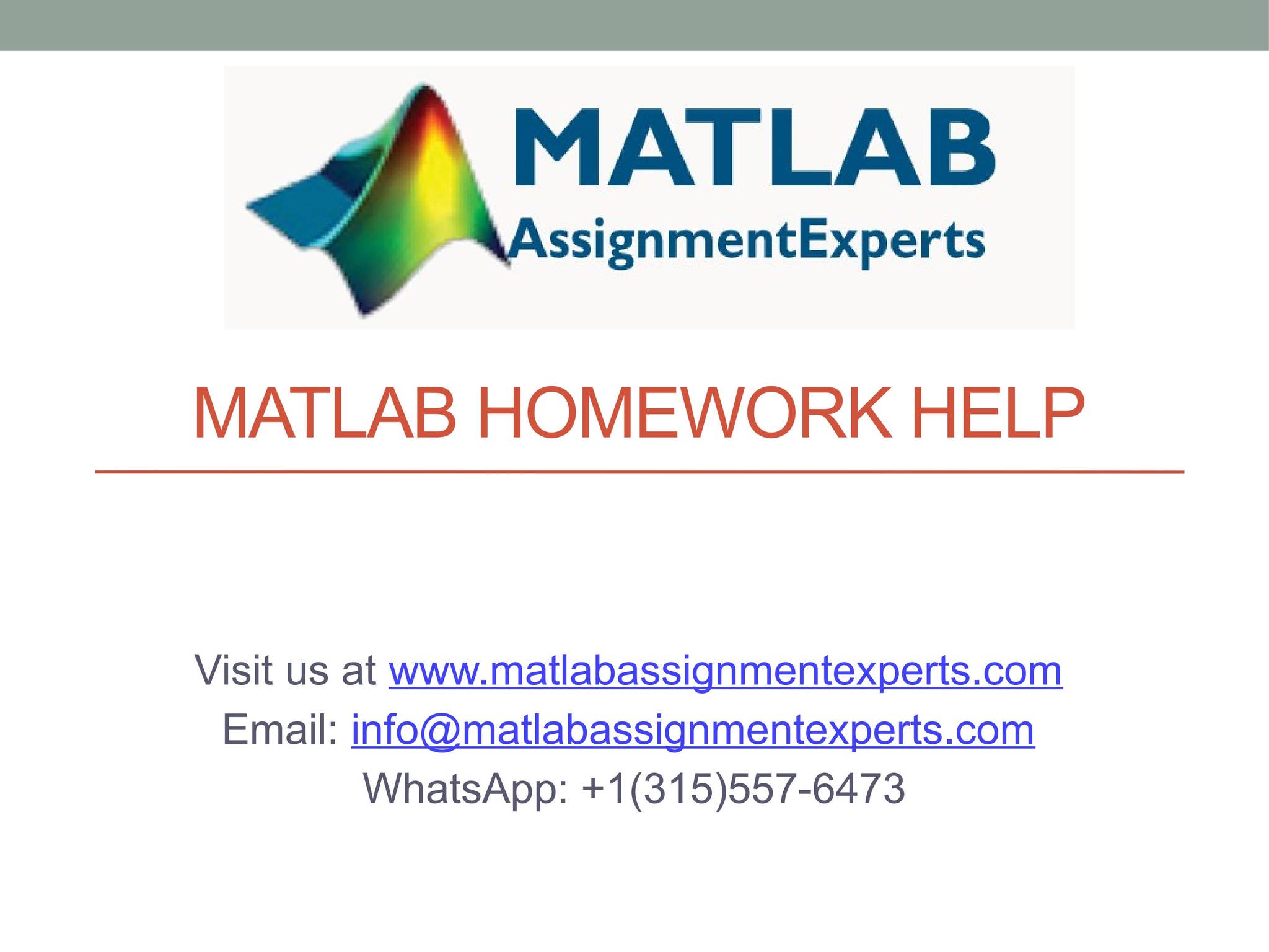 Matlab Homework Help by Matlab Assignment Experts - Issuu