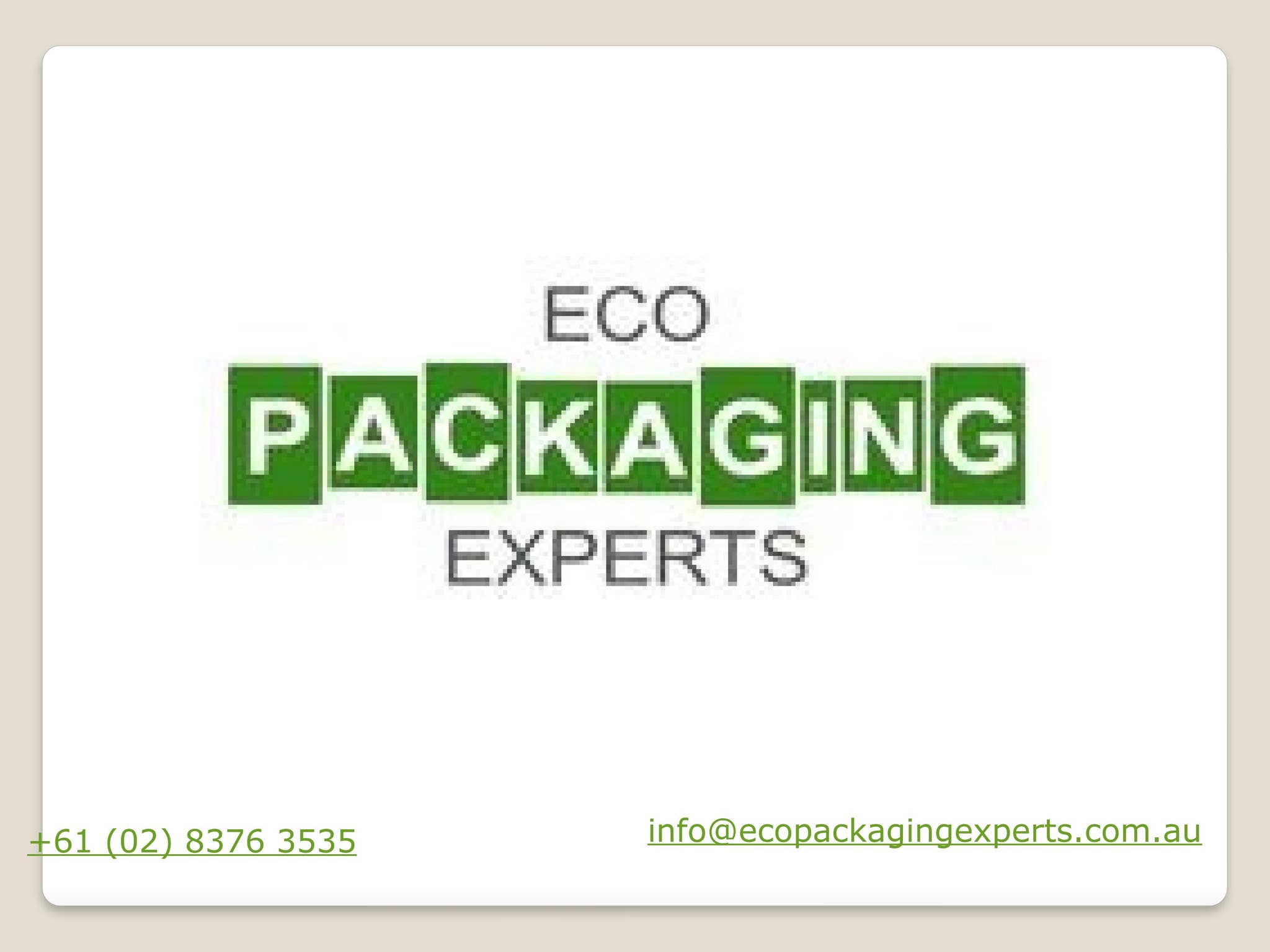 Eco Packaging Experts by ecopackaging - Issuu