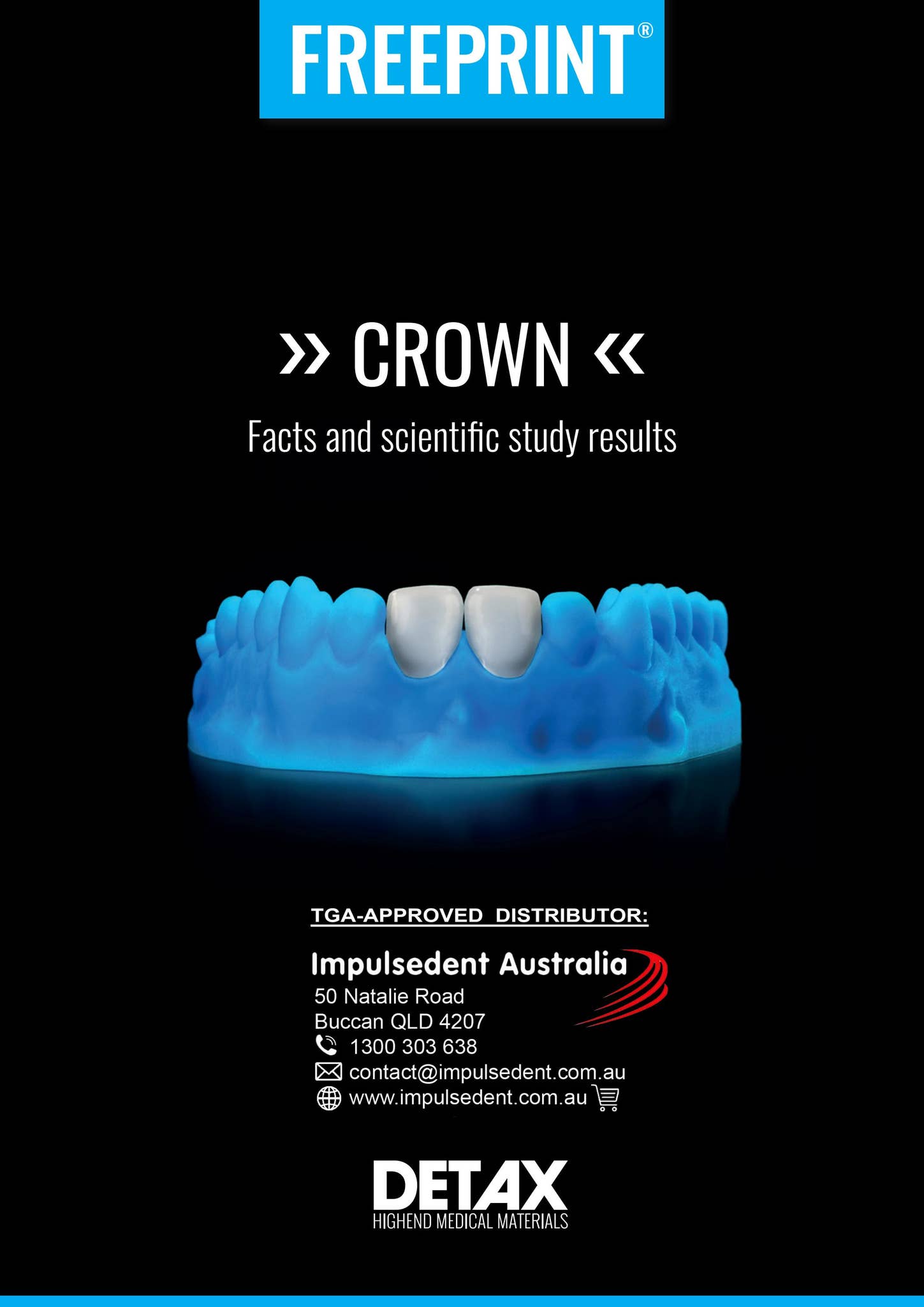 DETAX FREEPRINT "CROWN" scientific test report by Impulsedent_Australia ...