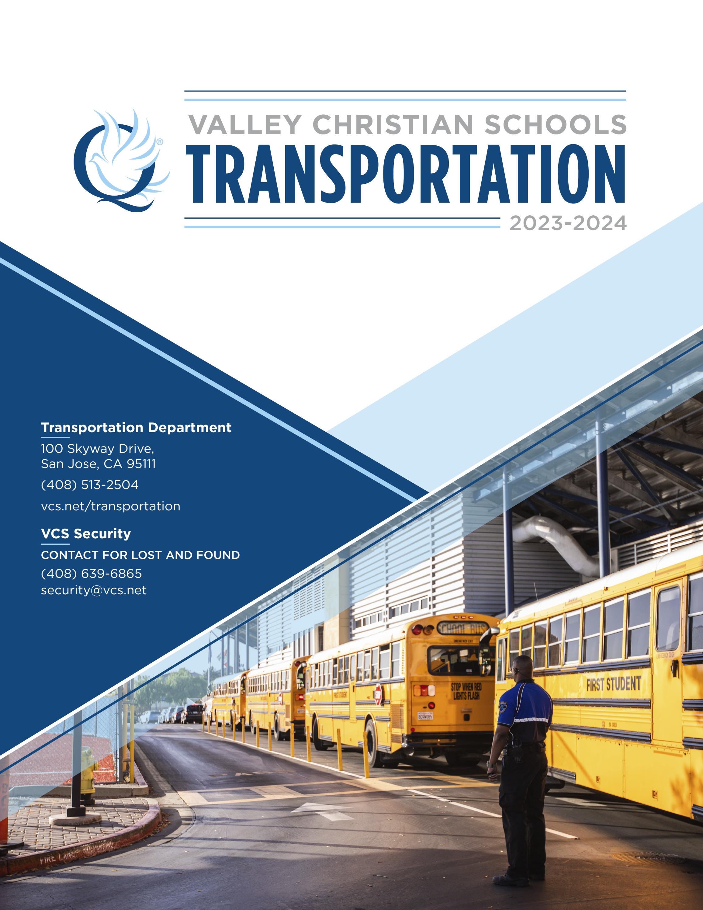 Transportation Brochure by Valley Christian Schools - Issuu