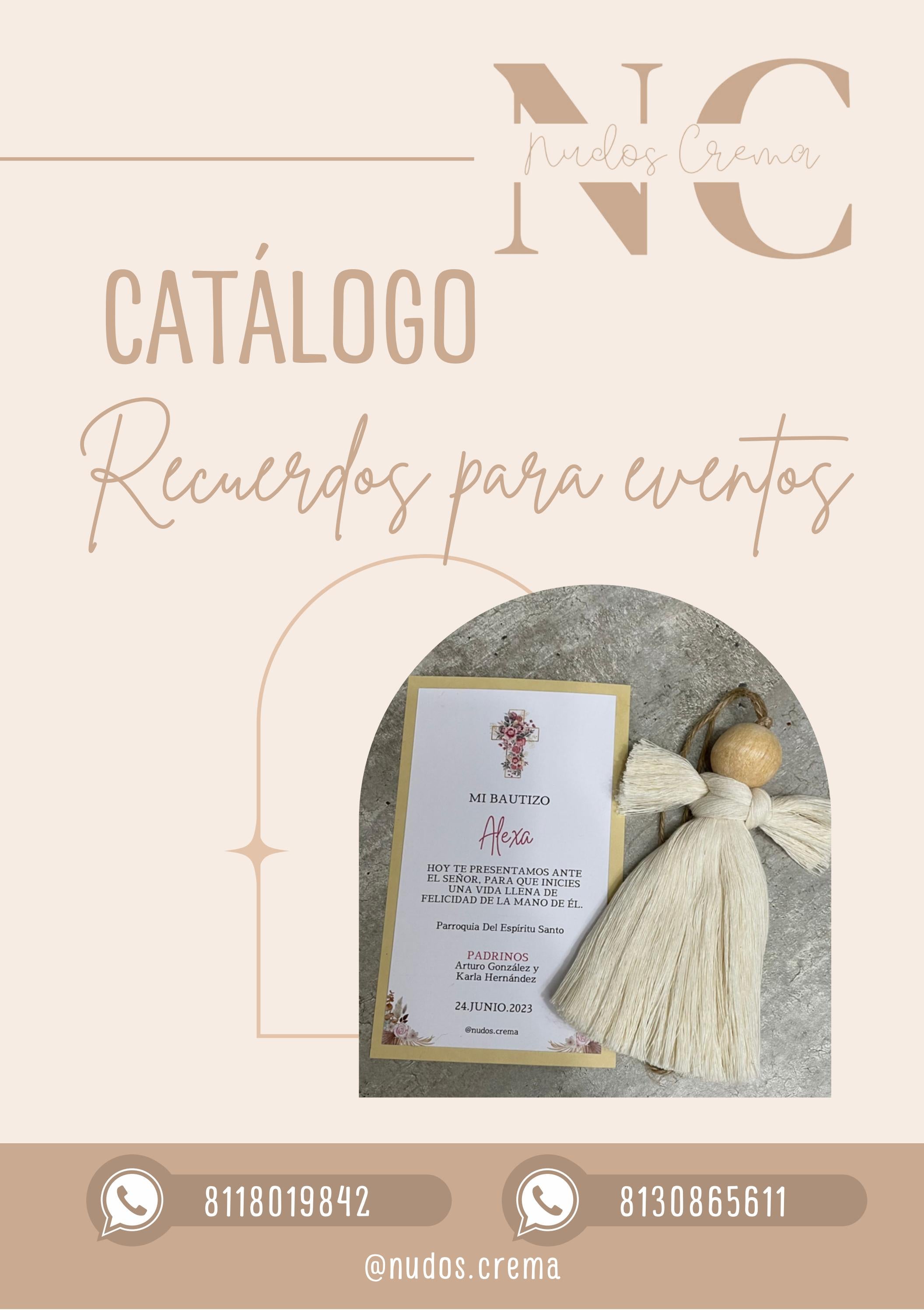 Catálogo Recuerdos Para Eventos by Nudos Crema - Issuu